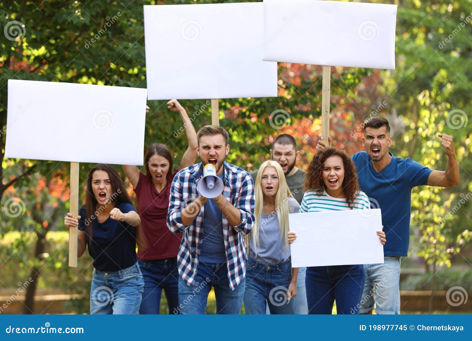Emotional Young Man with Megaphone at Protest Stock Image - Image of ... Emotional Young Man with Megaphone at Protest Stock Image - Image of ...