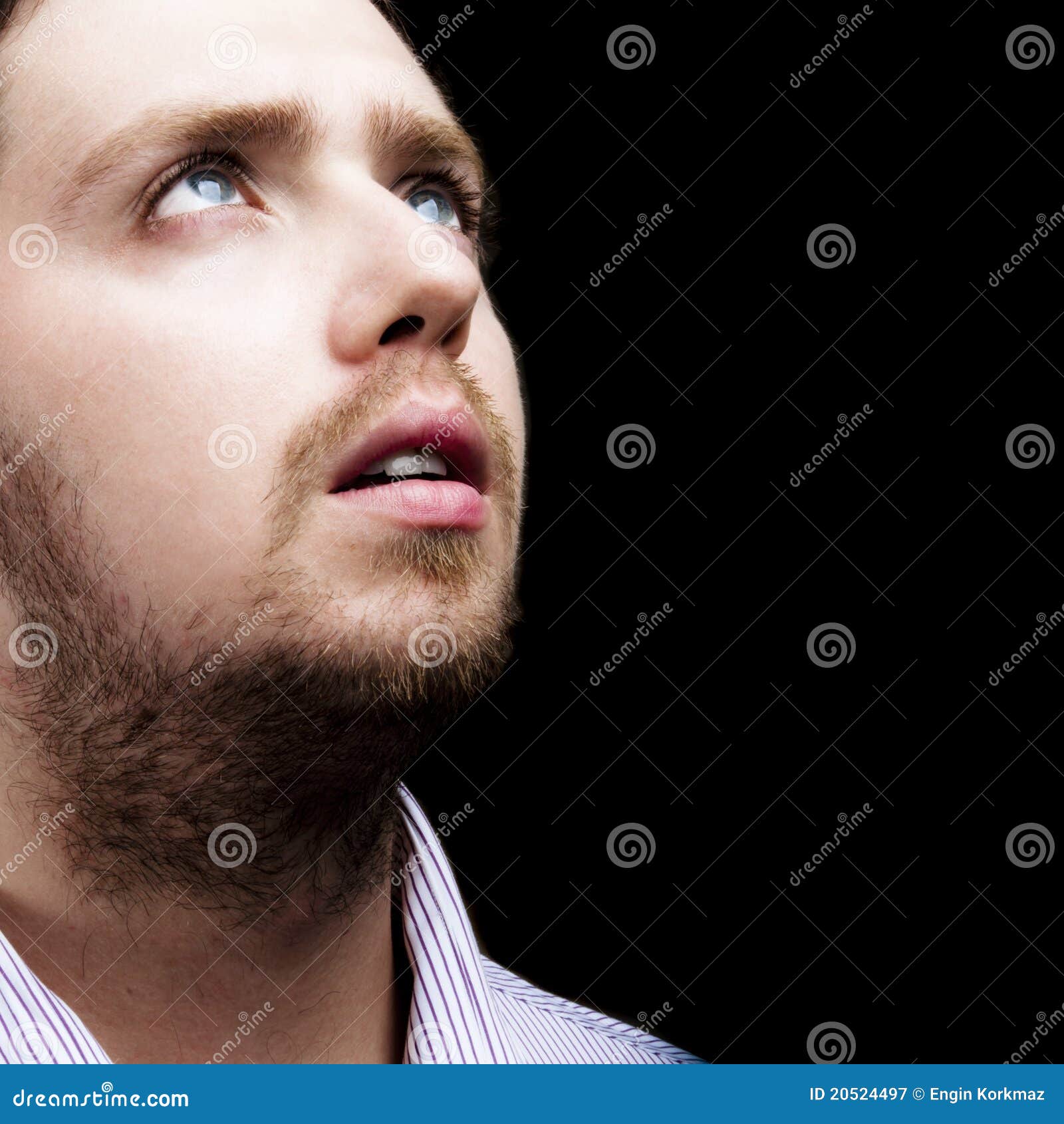 Emotional Young Man Portrait Stock Image - Image of lifestyle, close ...