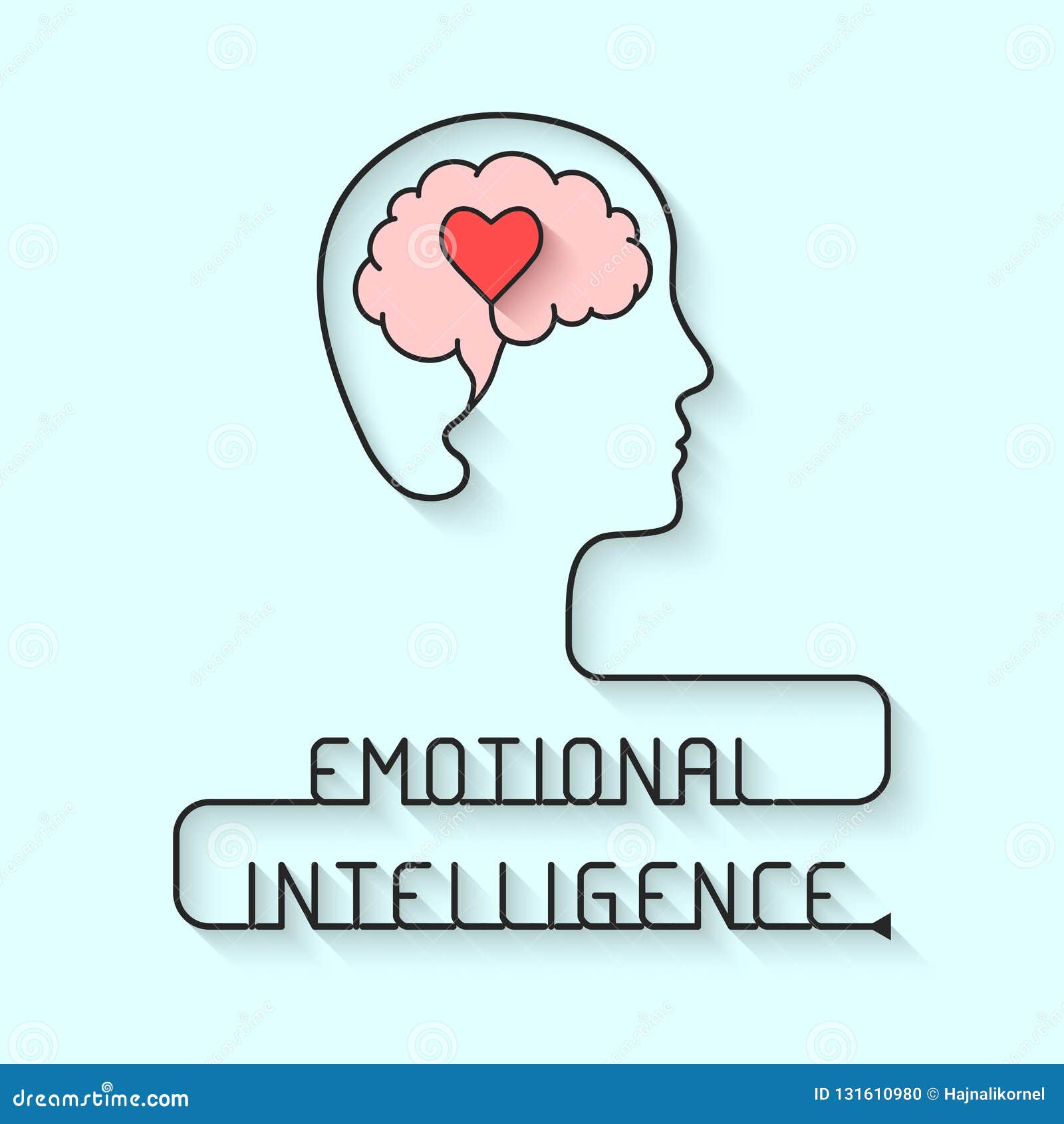 Emotioneel Intelligentieconcept Vector Illustratie - Illustration of ...