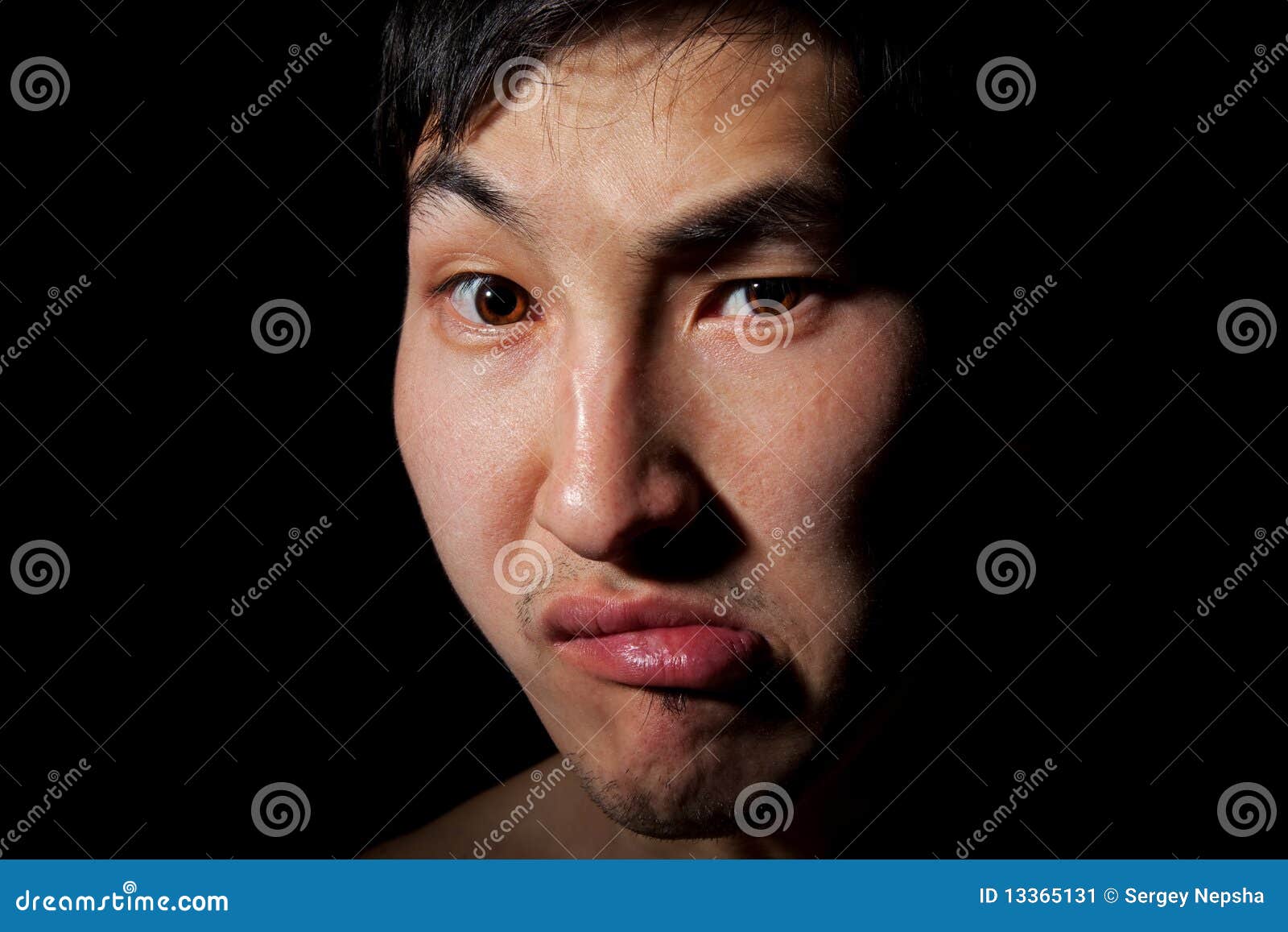 Emotioneel portret stock afbeelding. Image of teleurstelling - 13365131