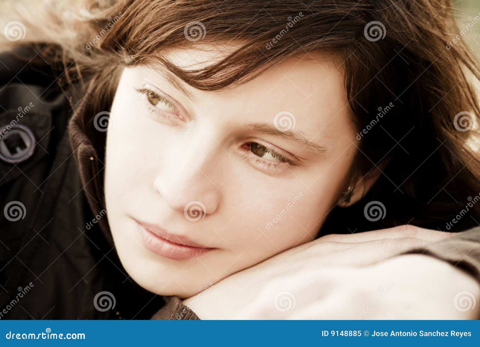 Emotioneel portret stock afbeelding. Image of eenzaamheid - 9148885