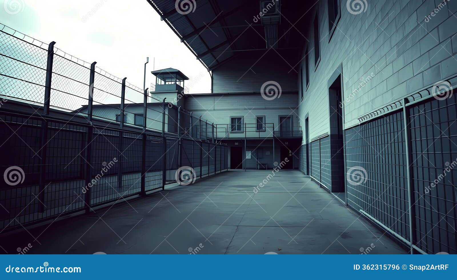 Emotions Captive - Dark Prison Corridor With Golden Light Streaming ...