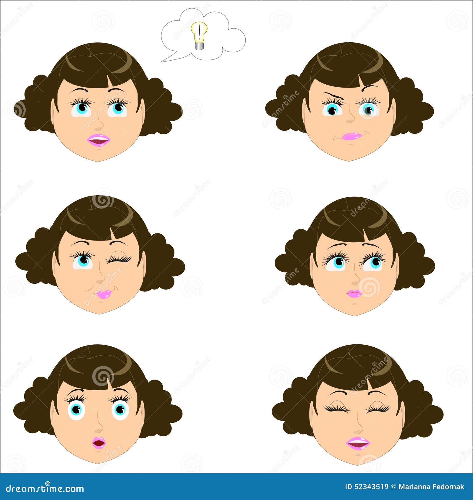 Emotions stock illustration. Illustration of abstract - 52343519