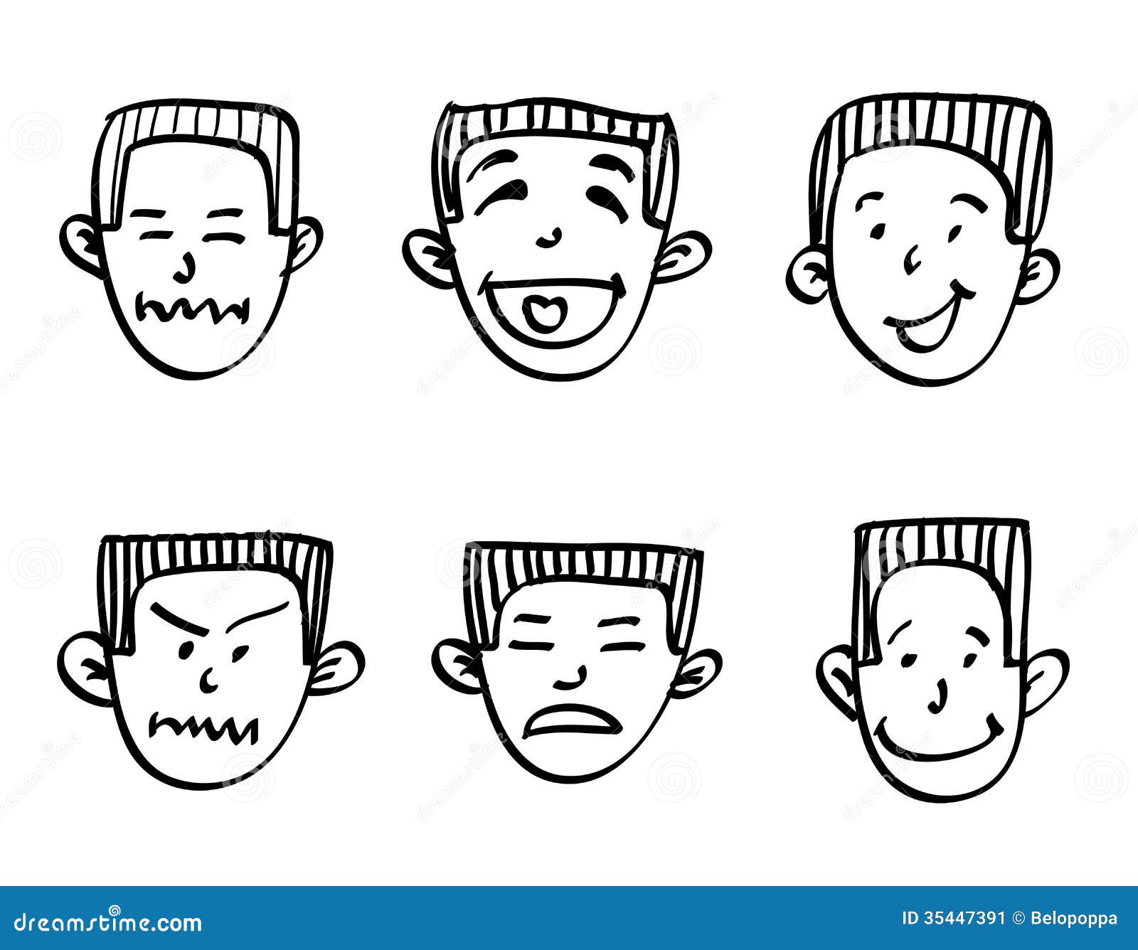 Emotions Doodle Stock Image - Image: 35447391