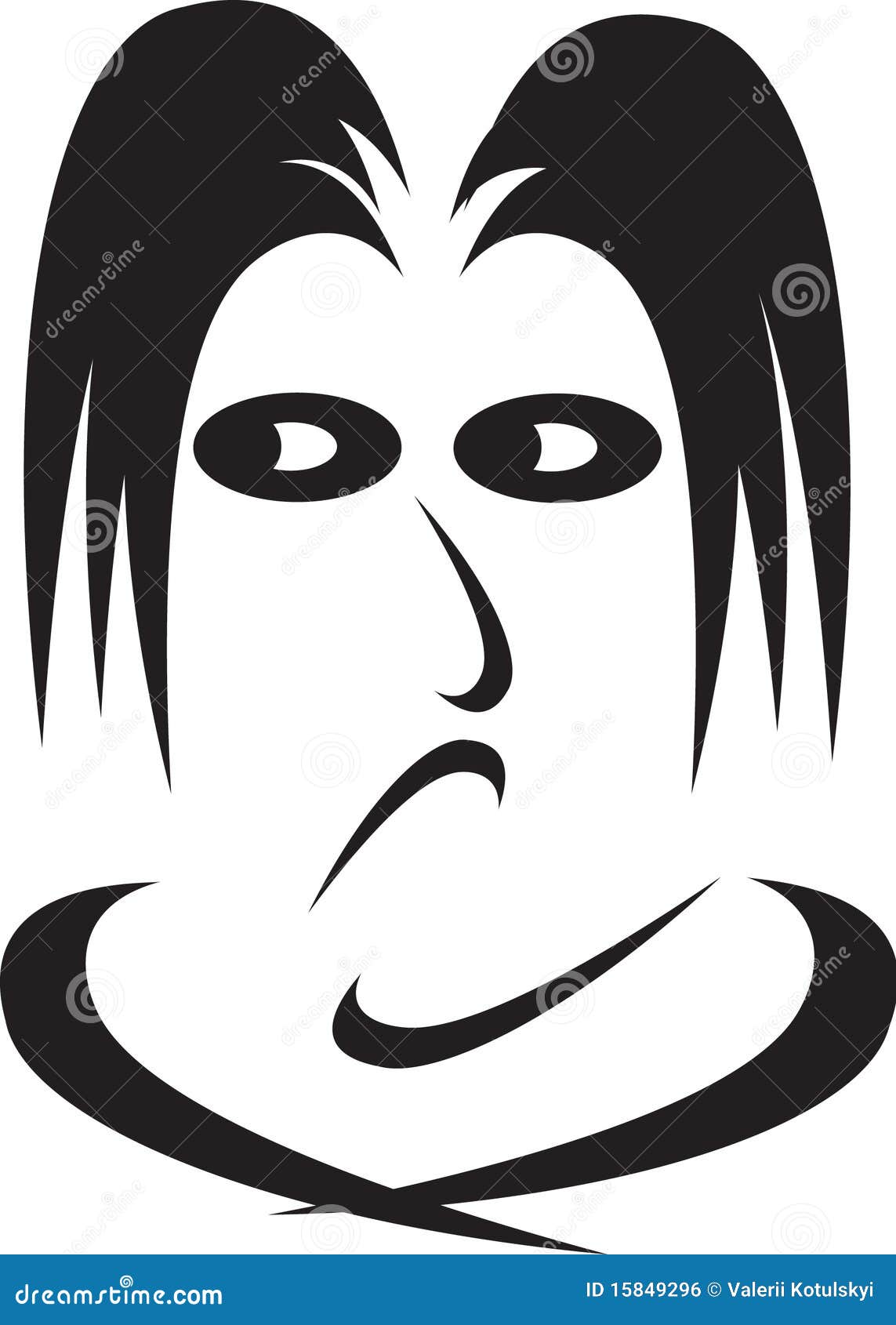 Emotions of the Human Face-envy Stock Vector - Illustration of happy ...