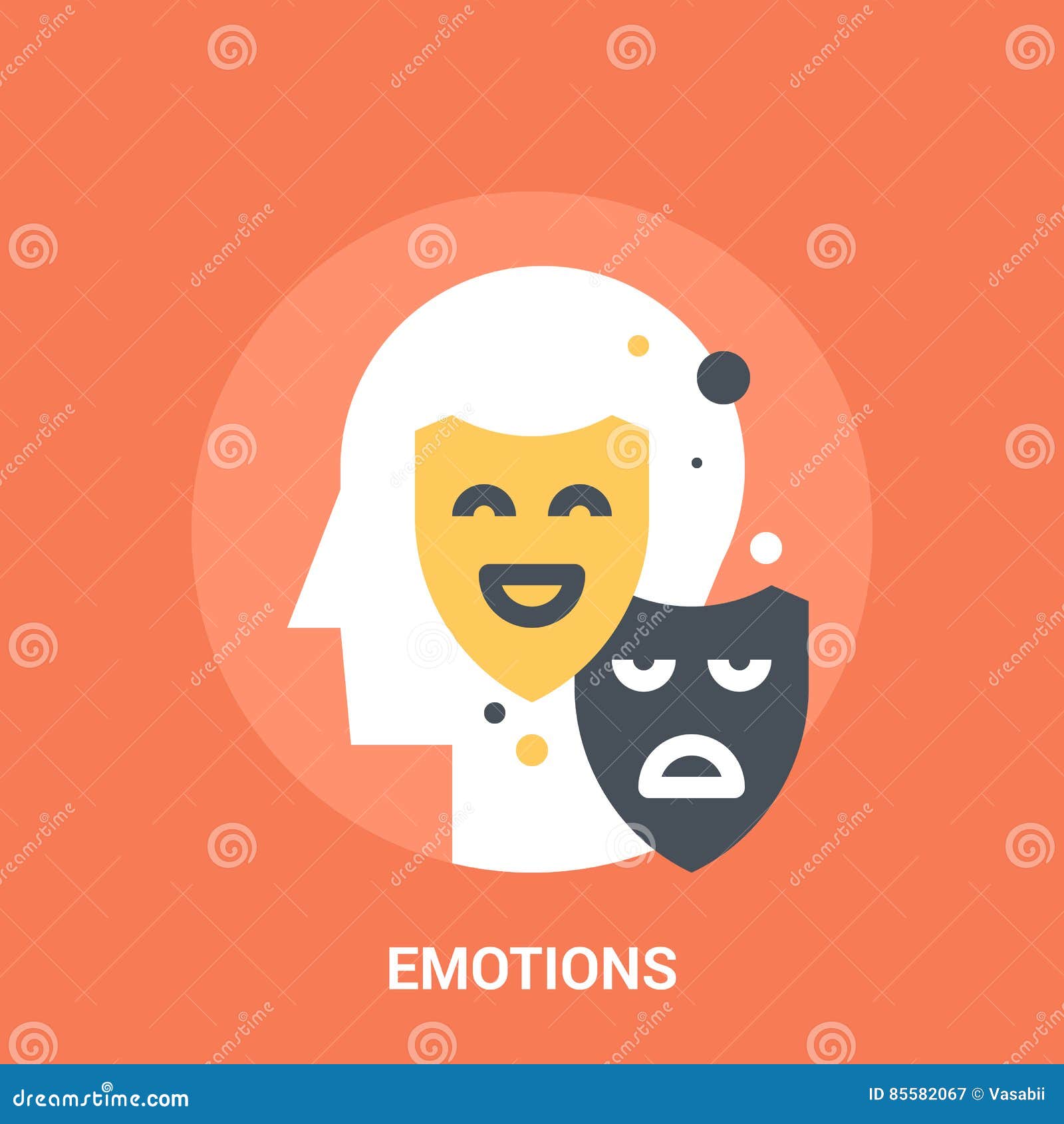 Emotions icon concept stock vector. Illustration of creative - 85582067