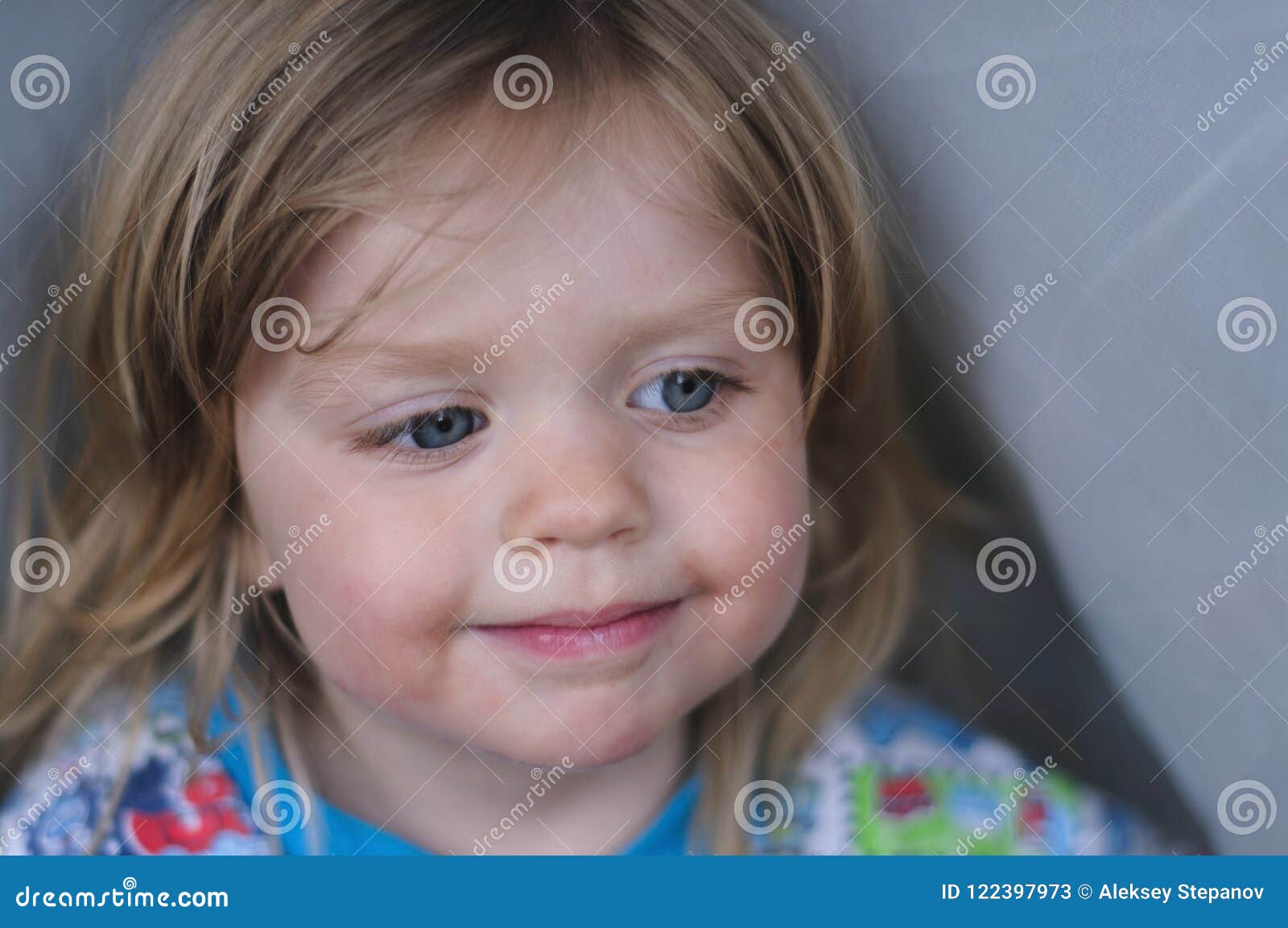 Emotions Of A Little Baby Girl With Down Syndrome Stock Image ...