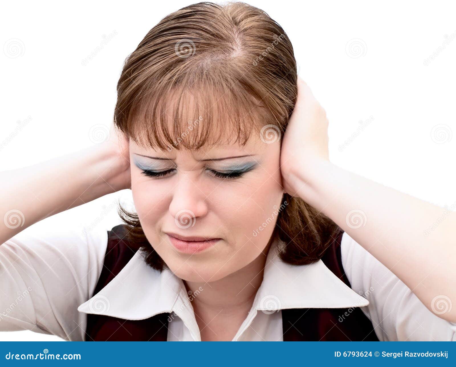Emotions from noise stock photo. Image of silenced, portrait - 6793624