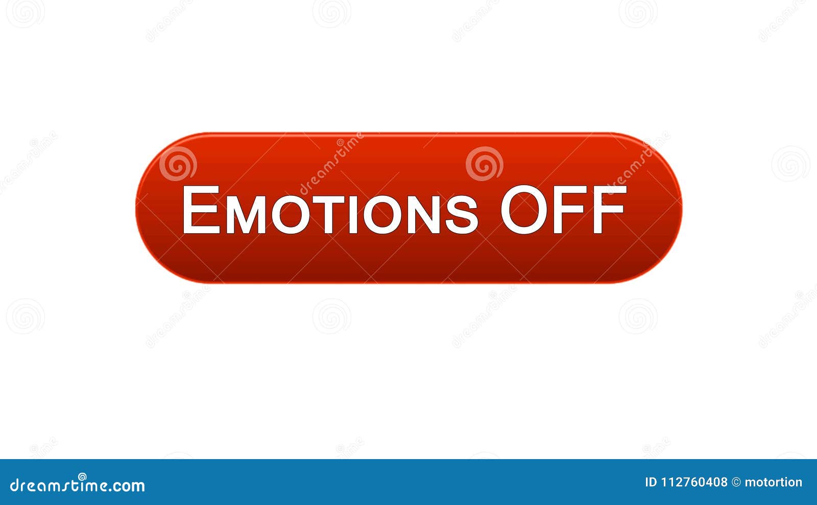 Emotions Off Web Interface Button Red Color, Feelings Expression, Site ...