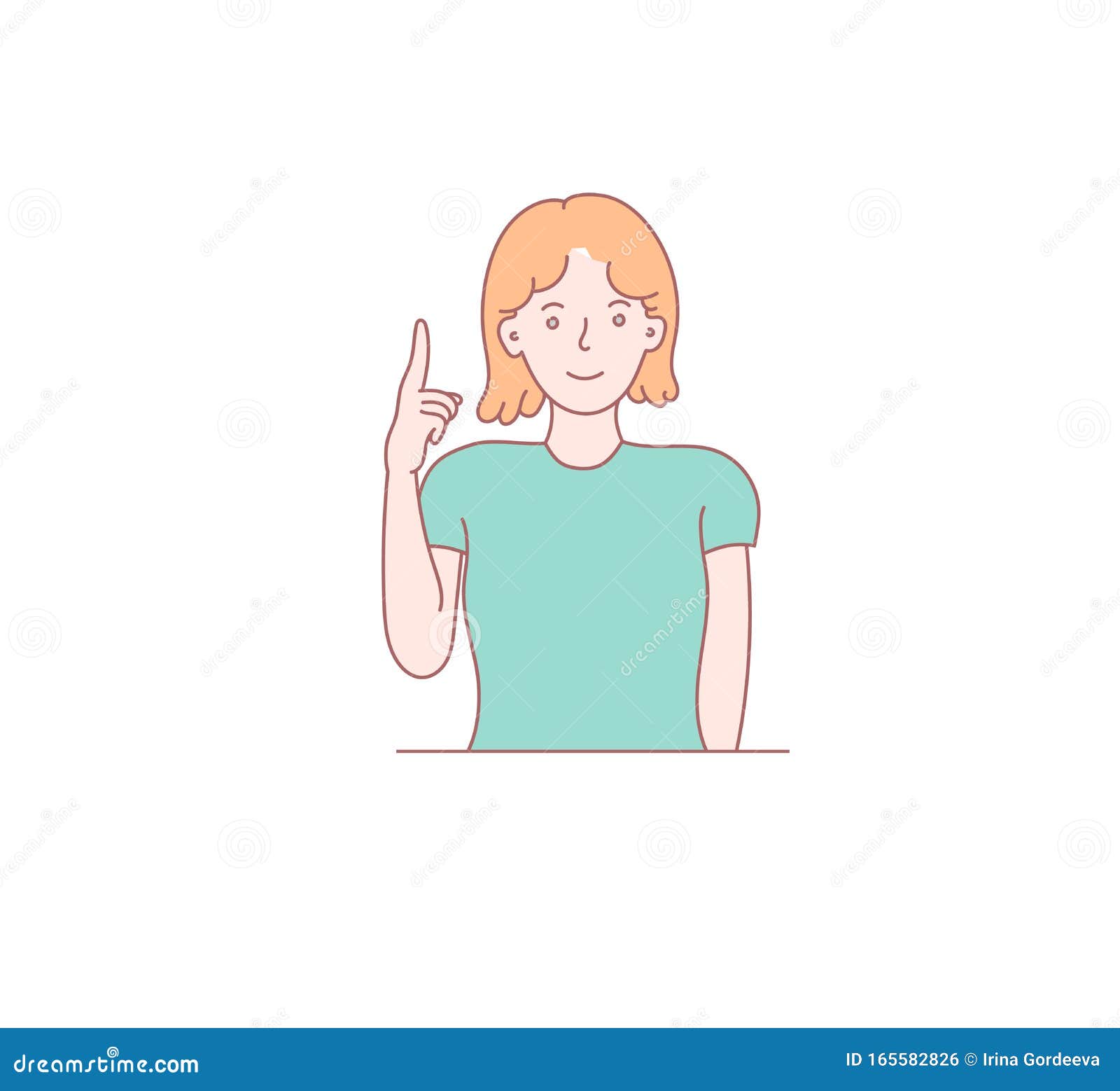 Man, positive gestures. stock vector. Illustration of draw - 165582826