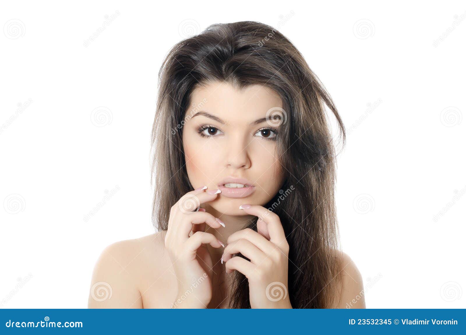 Emotions at the Young Beautiful Girl Stock Image - Image of beauty ...