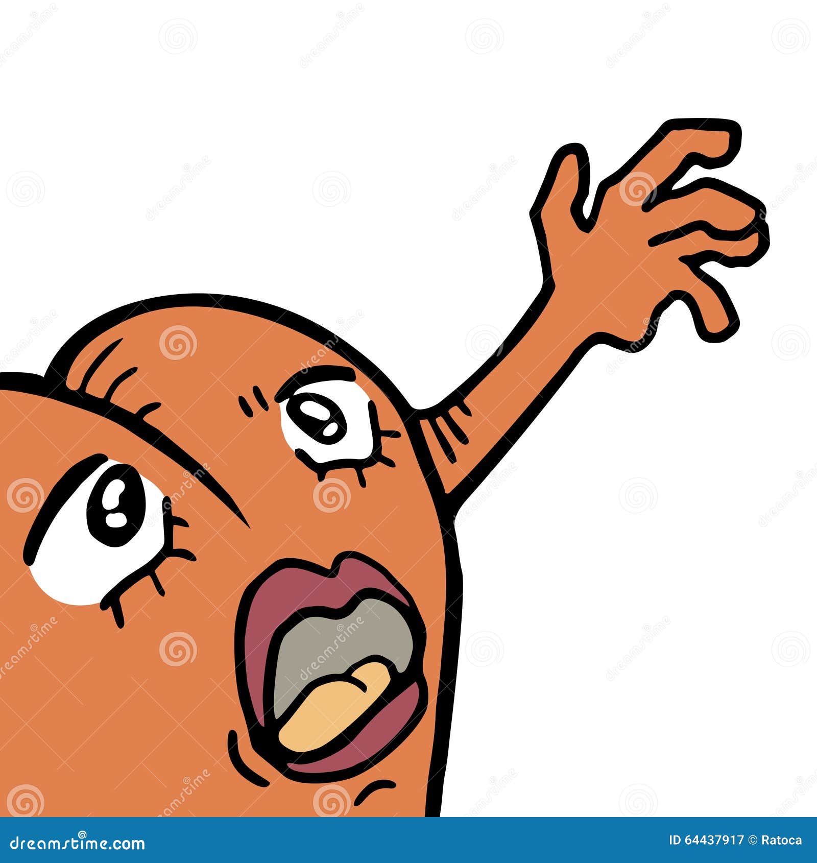 Emotive expression stock vector. Illustration of excited - 64437917