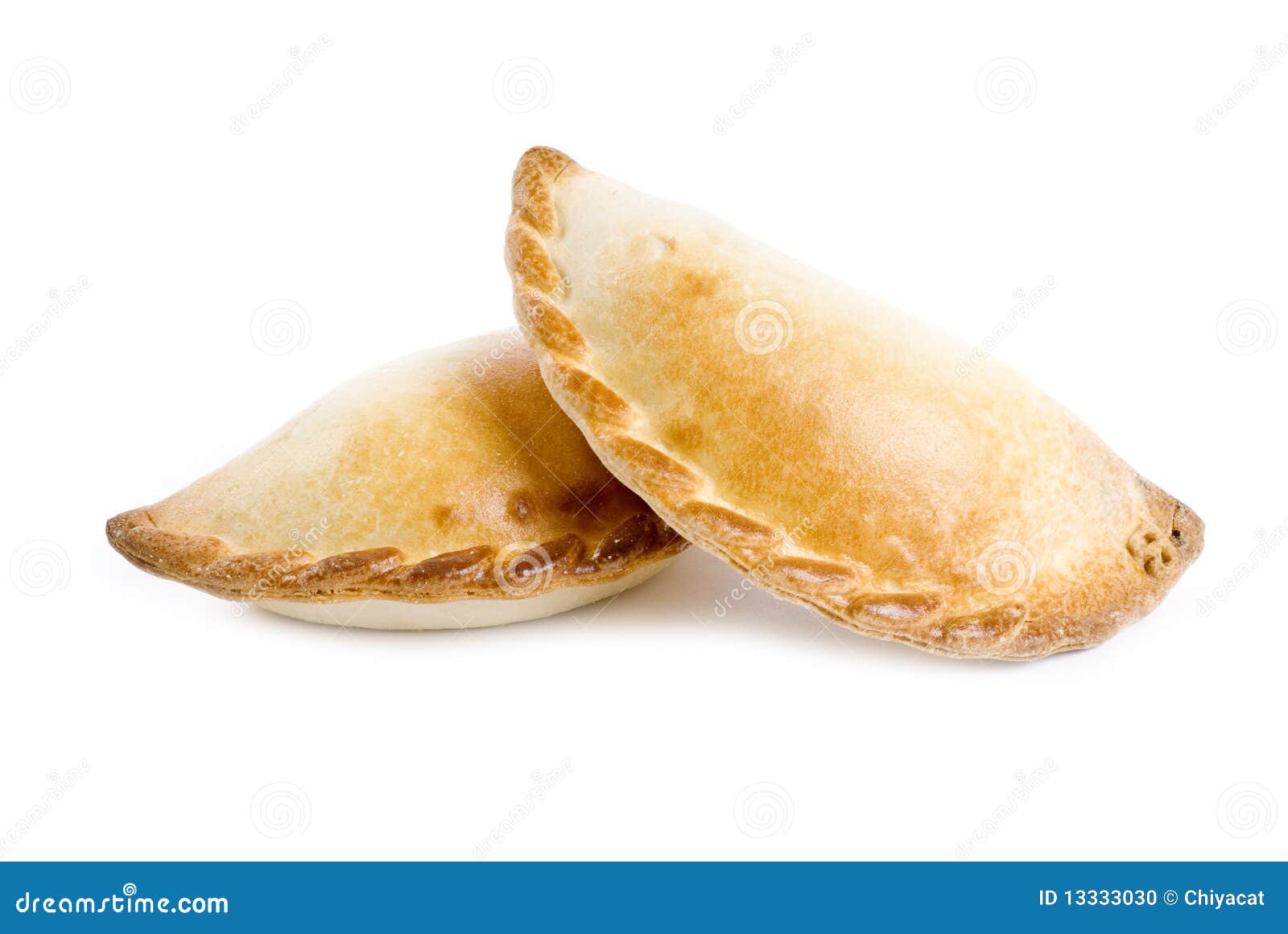Empanada Isolated on White stock photo. Image of baked - 13333030