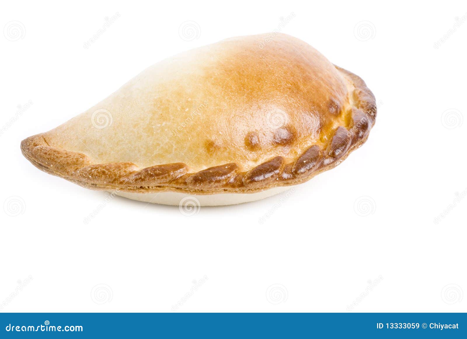 Empanada Isolated on White stock image. Image of spanish - 13333059
