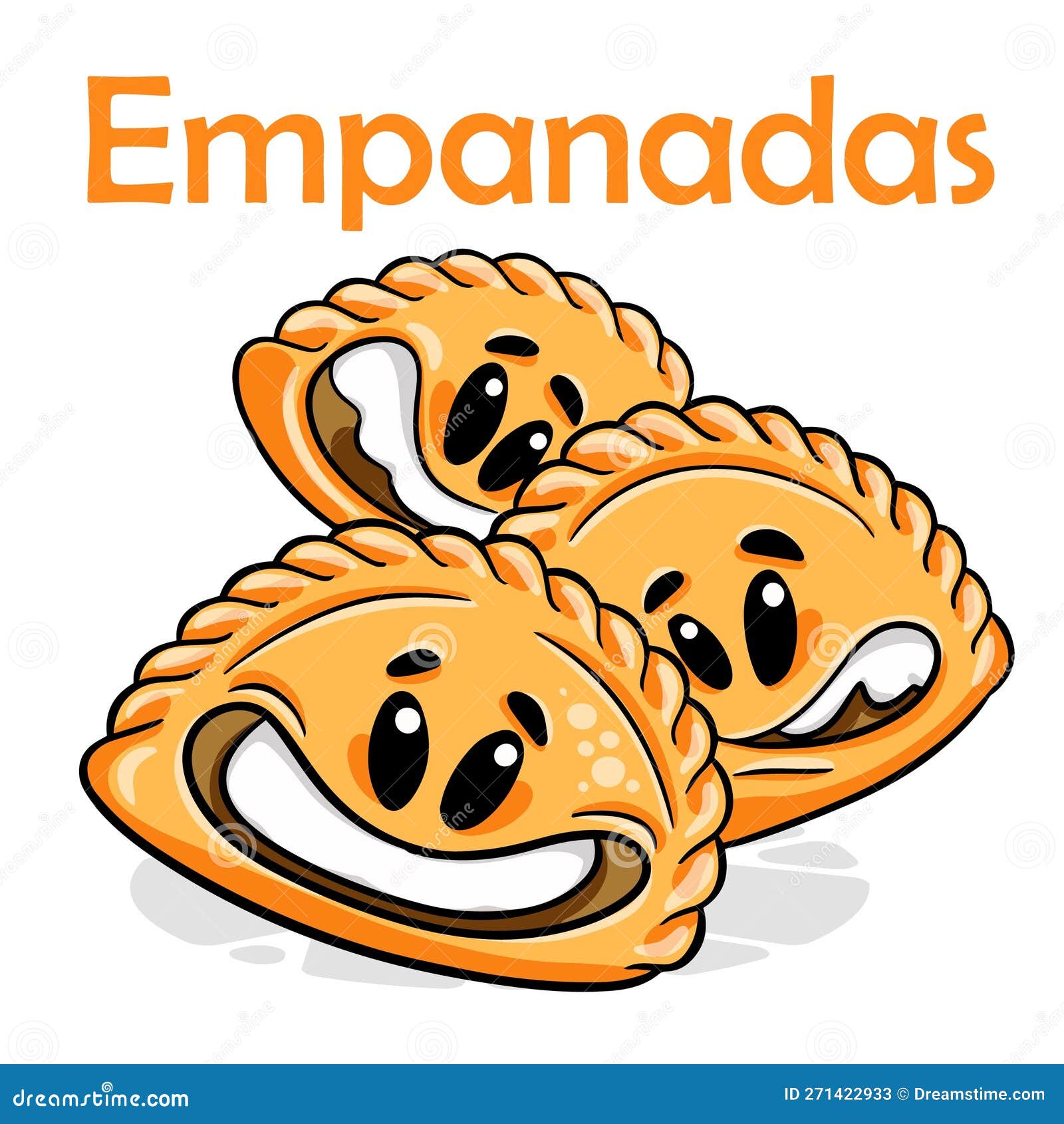 Empanadas. Funnny Cartoon Character Stock Vector - Illustration of ... Empanadas. Funnny Cartoon Character Stock Vector - Illustration of ...
