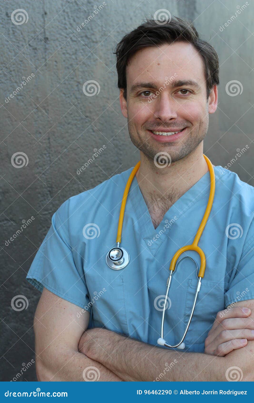 Empathetic Doctor Smiling Close Up Stock Photo - Image of caucasian ...