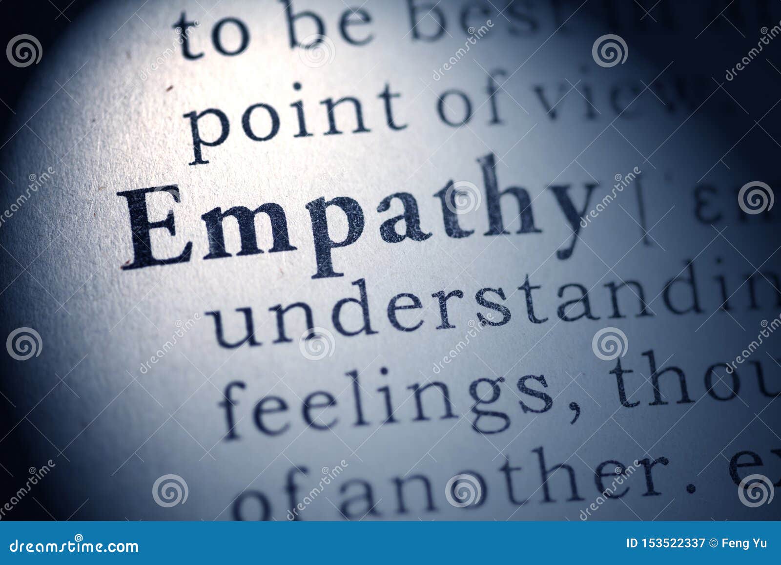Definition of empathy stock image. Image of text, printing - 153522337