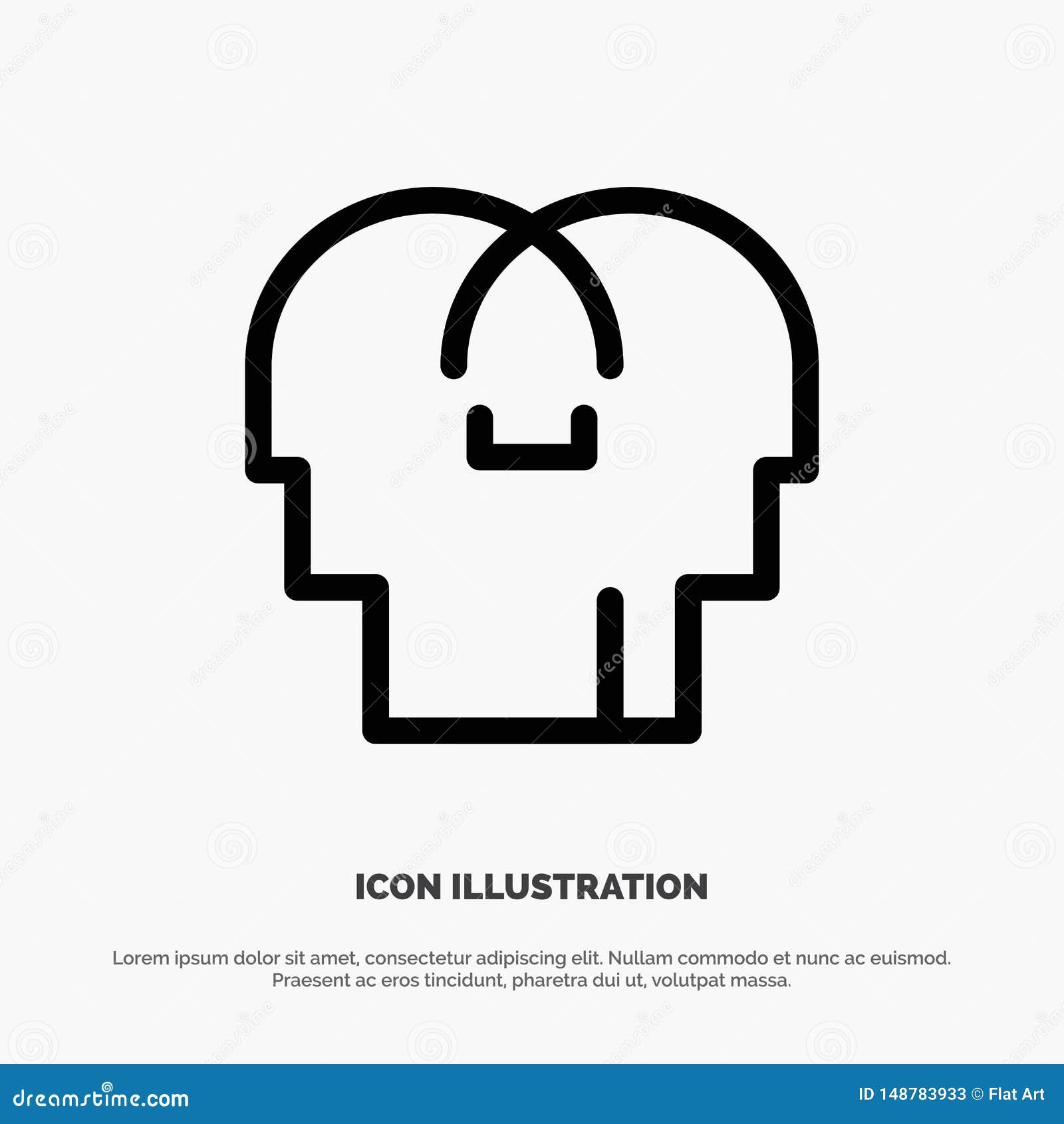 Empathy, Feelings, Mind, Head Line Icon Vector Stock Vector ...