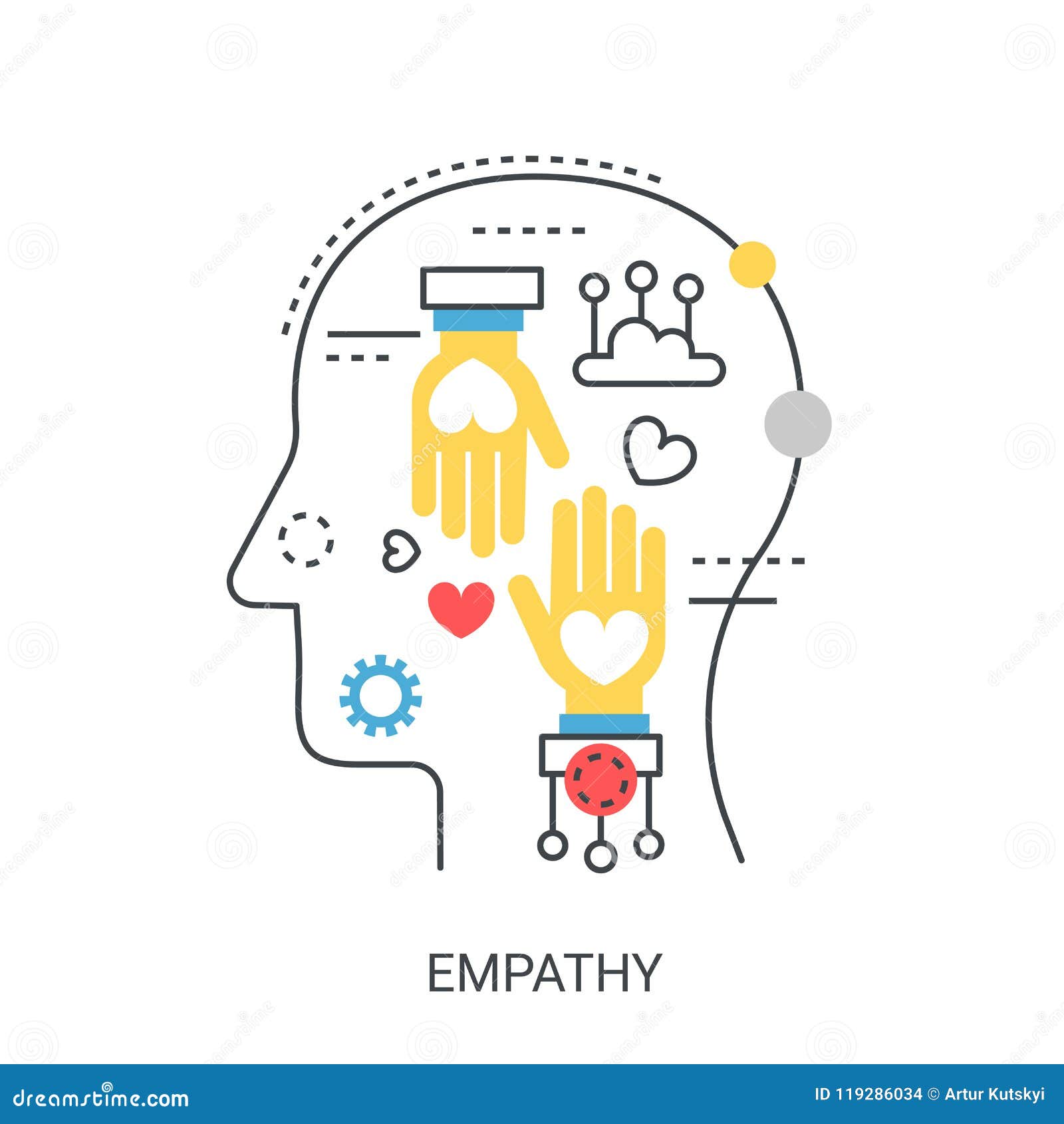 Empathy Vector Illustration. Understanding Feeling Flat Tiny Person ...