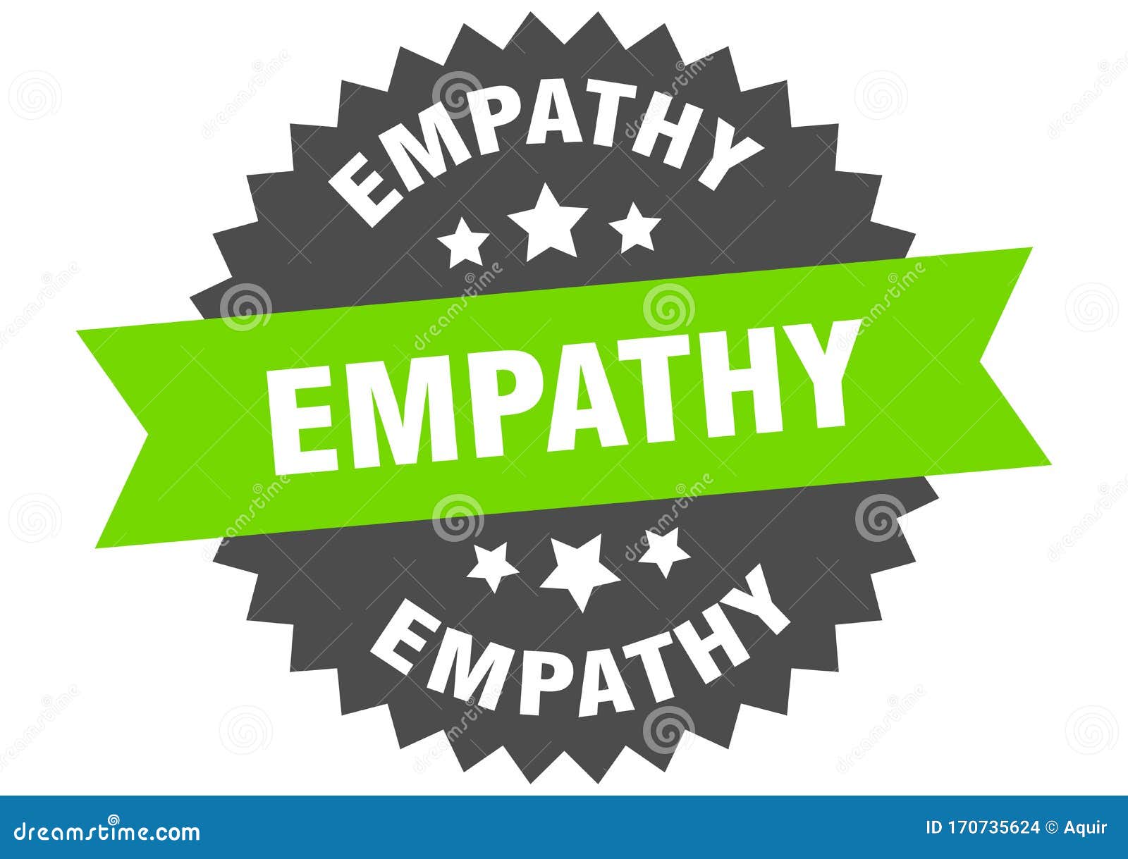 Empathy Sign. Empathy Circular Band Label. Empathy Sticker Stock Vector ...