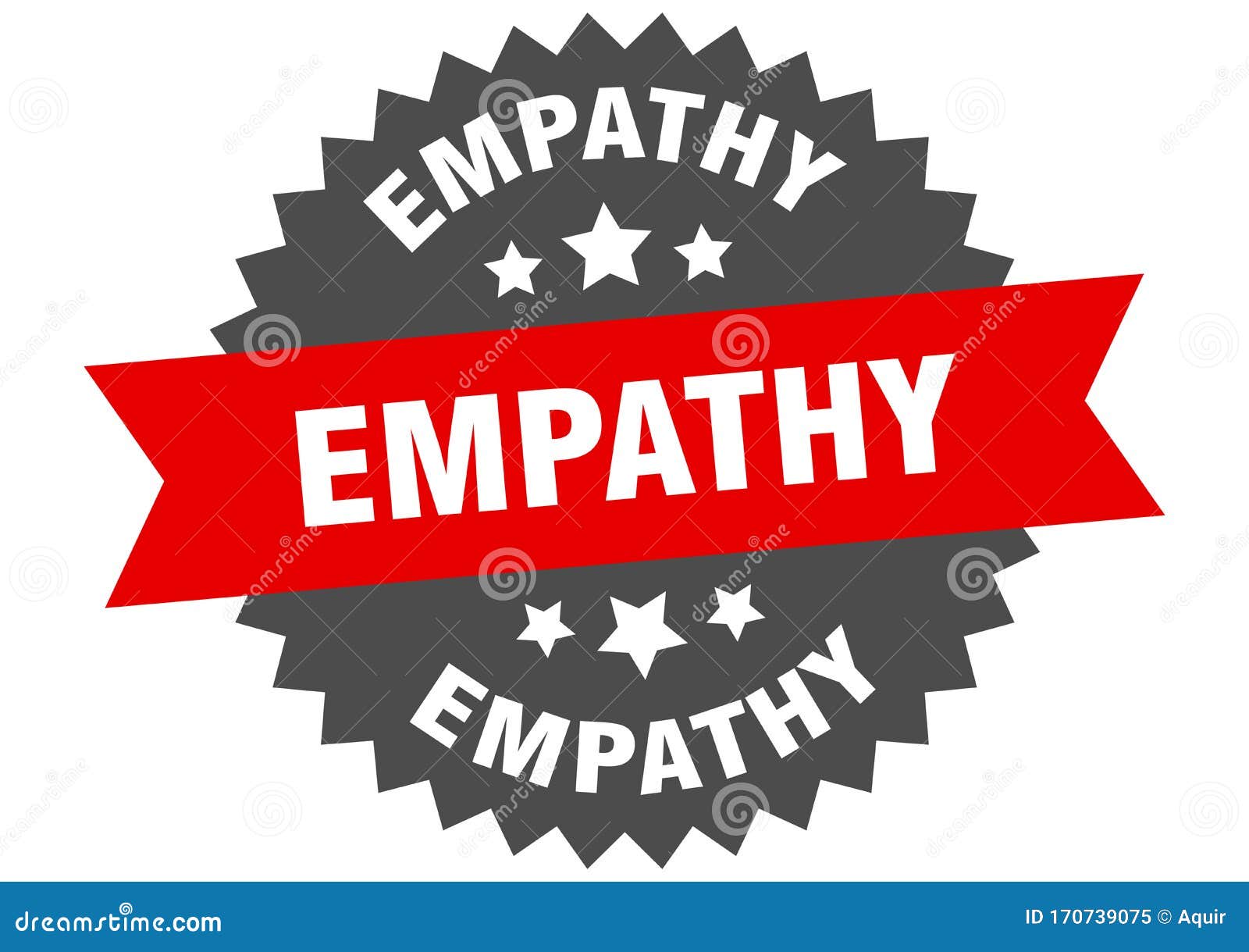 Empathy Sign. Empathy Circular Band Label. Empathy Sticker Stock Vector ...