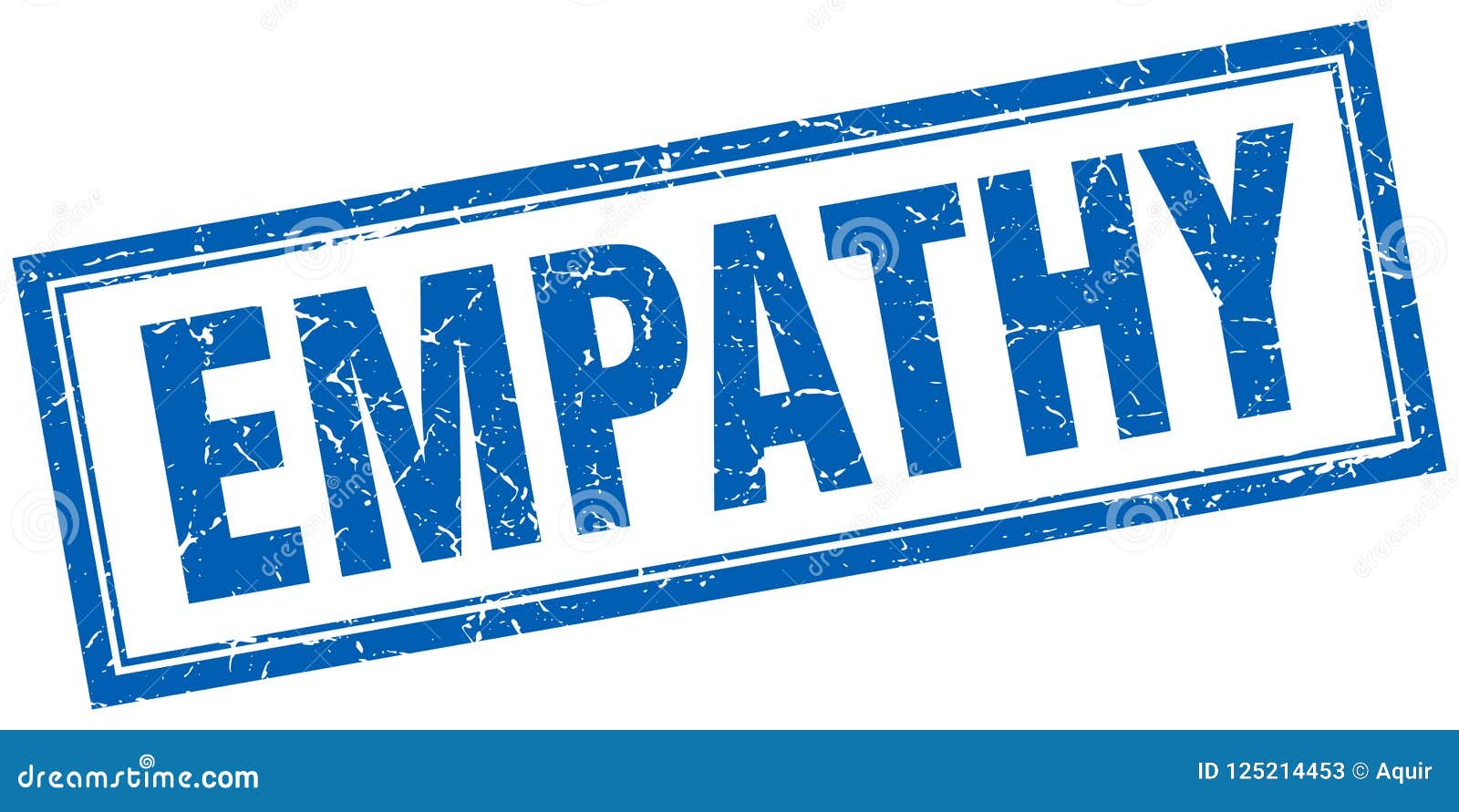 Empathy stamp stock vector. Illustration of vector, label - 125214453