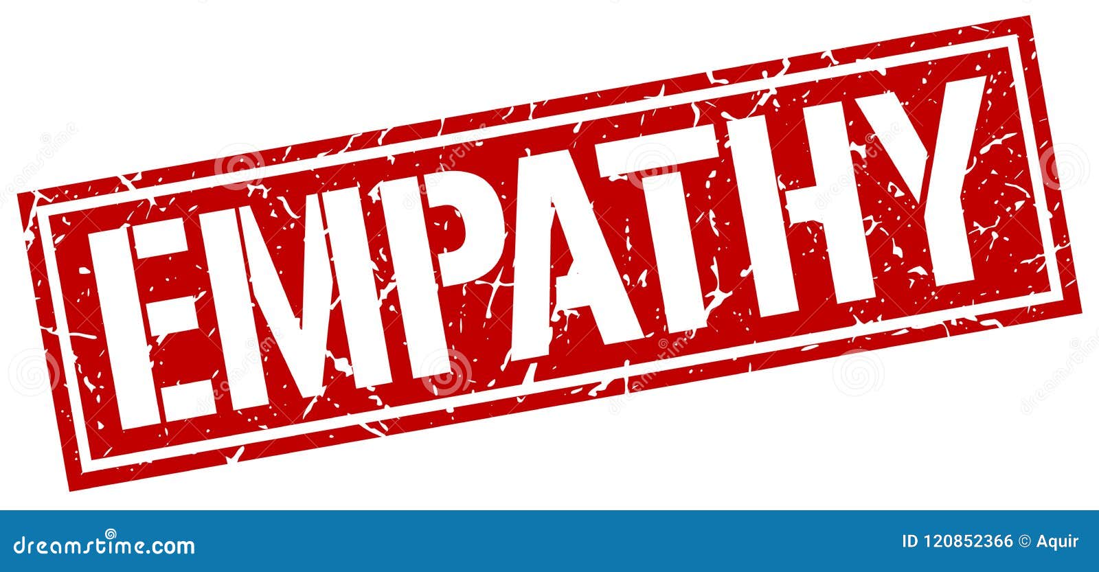 Empathy stamp stock vector. Illustration of grunge, square - 120852366