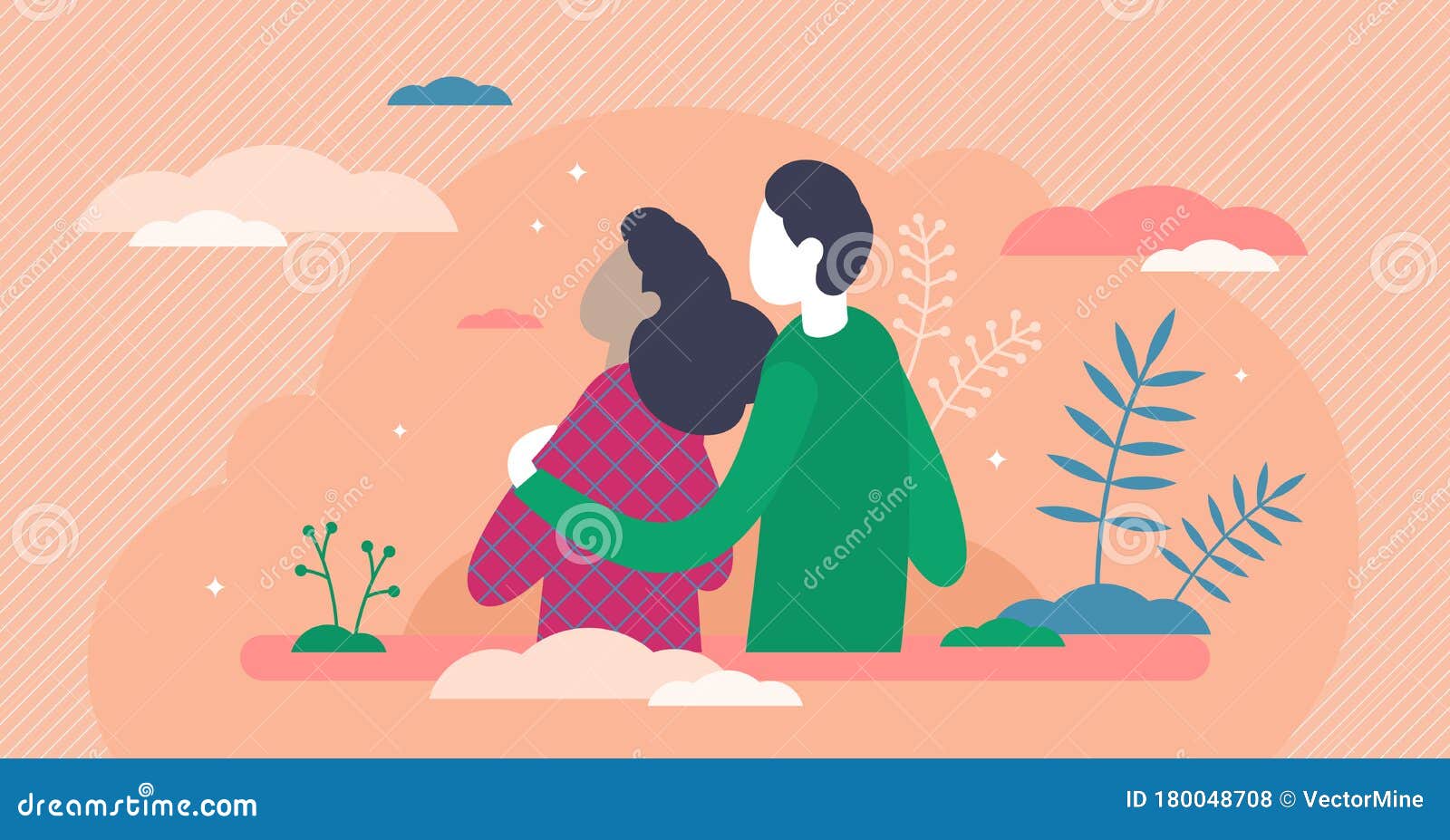 Empathy Vector Illustration. Understanding Feeling Flat Tiny Person ...