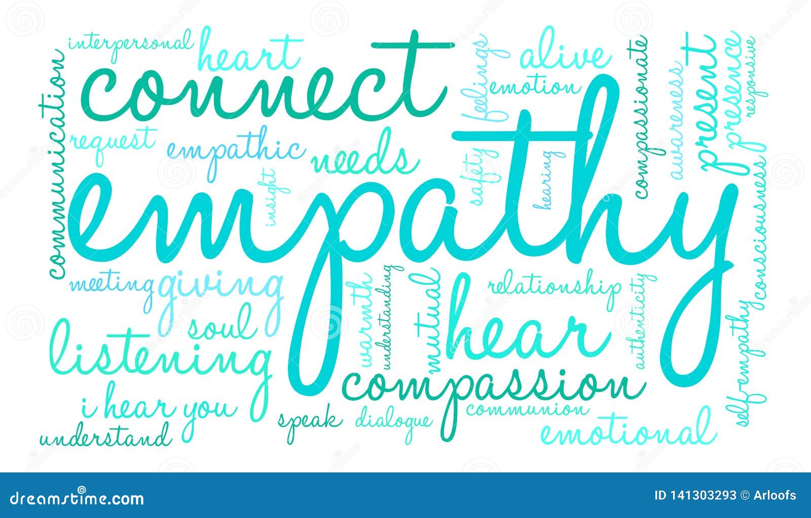 Empathy Word Cloud stock vector. Illustration of request - 141303293