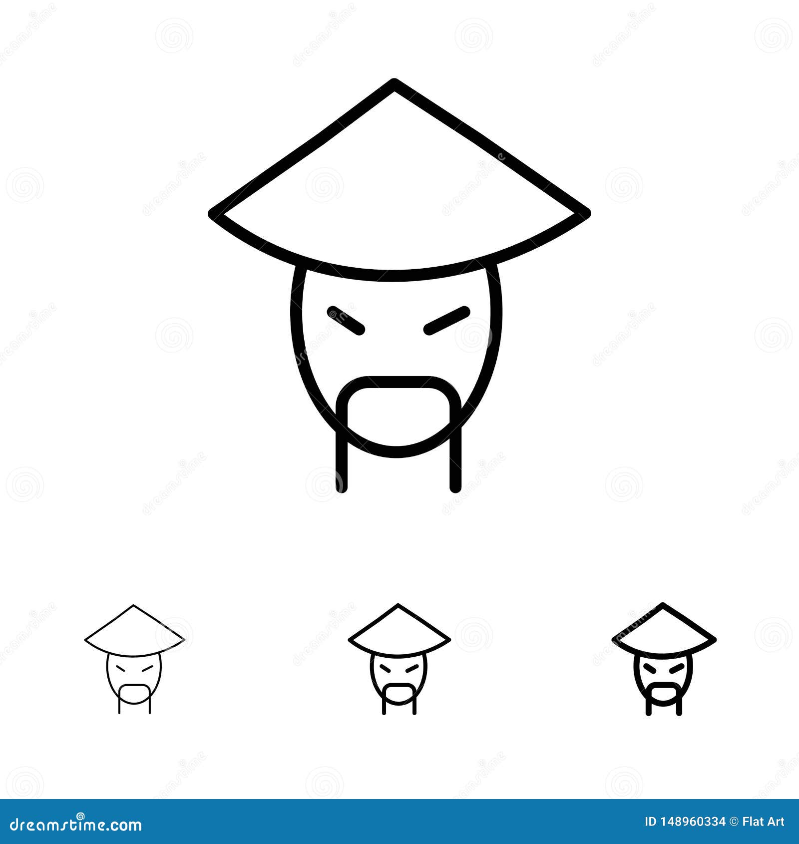 Emperor Of China Icon Black In Circle Outline Vector Illustration ...
