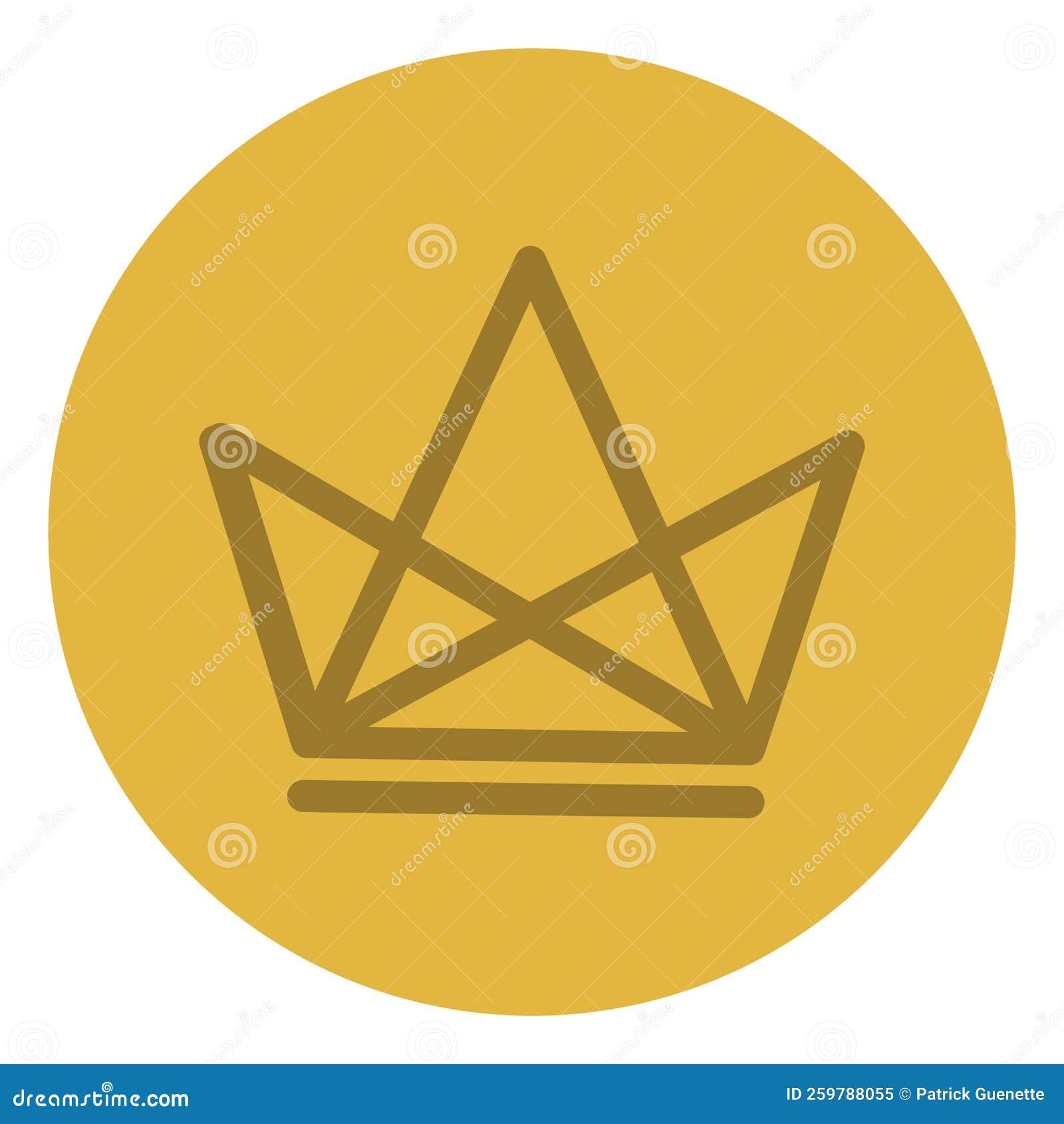Emperor Crown Icon. Royal Symbol. Majesty Sign Cartoon Vector ...
