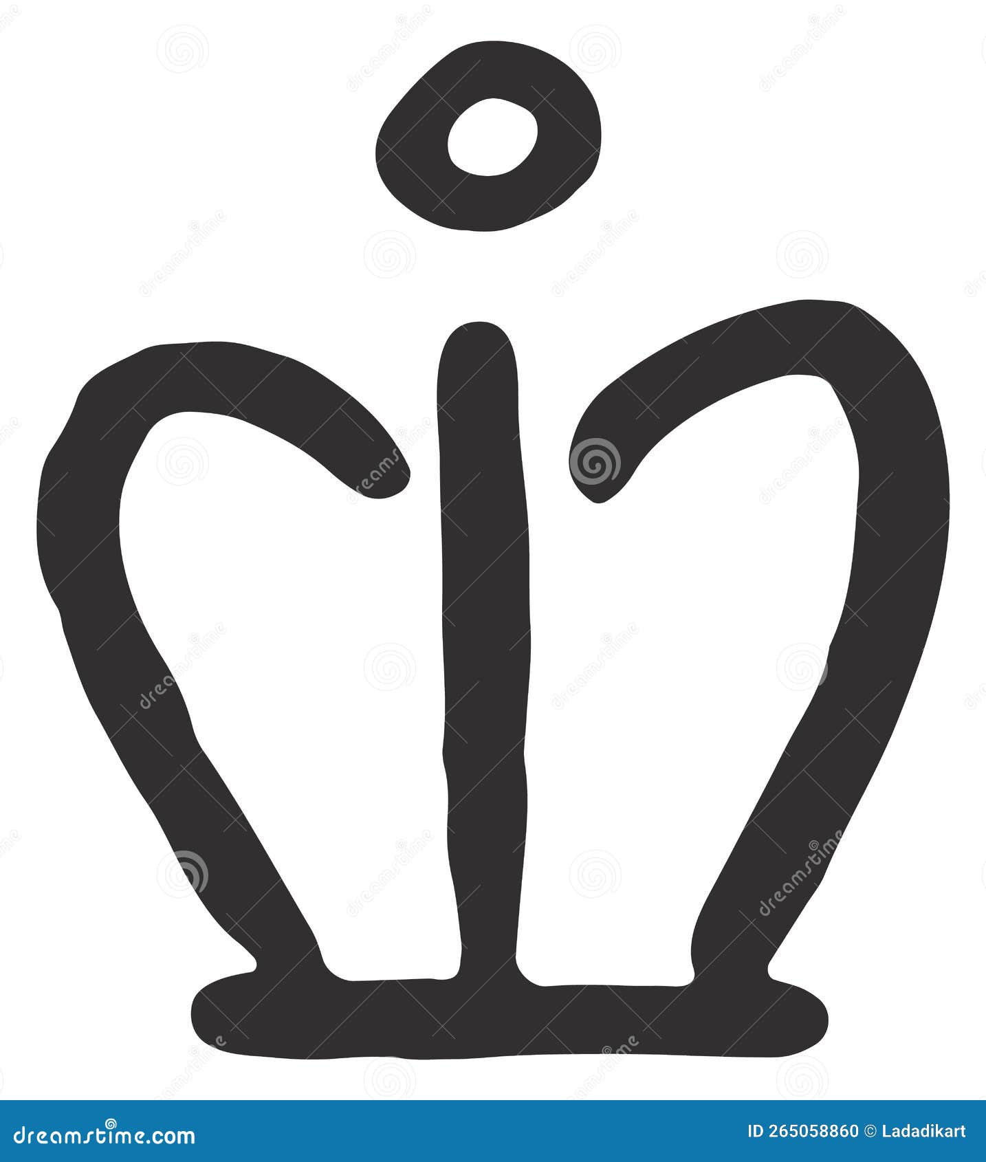Emperor Crown Icon. Royal Symbol. Majesty Sign Cartoon Vector ...