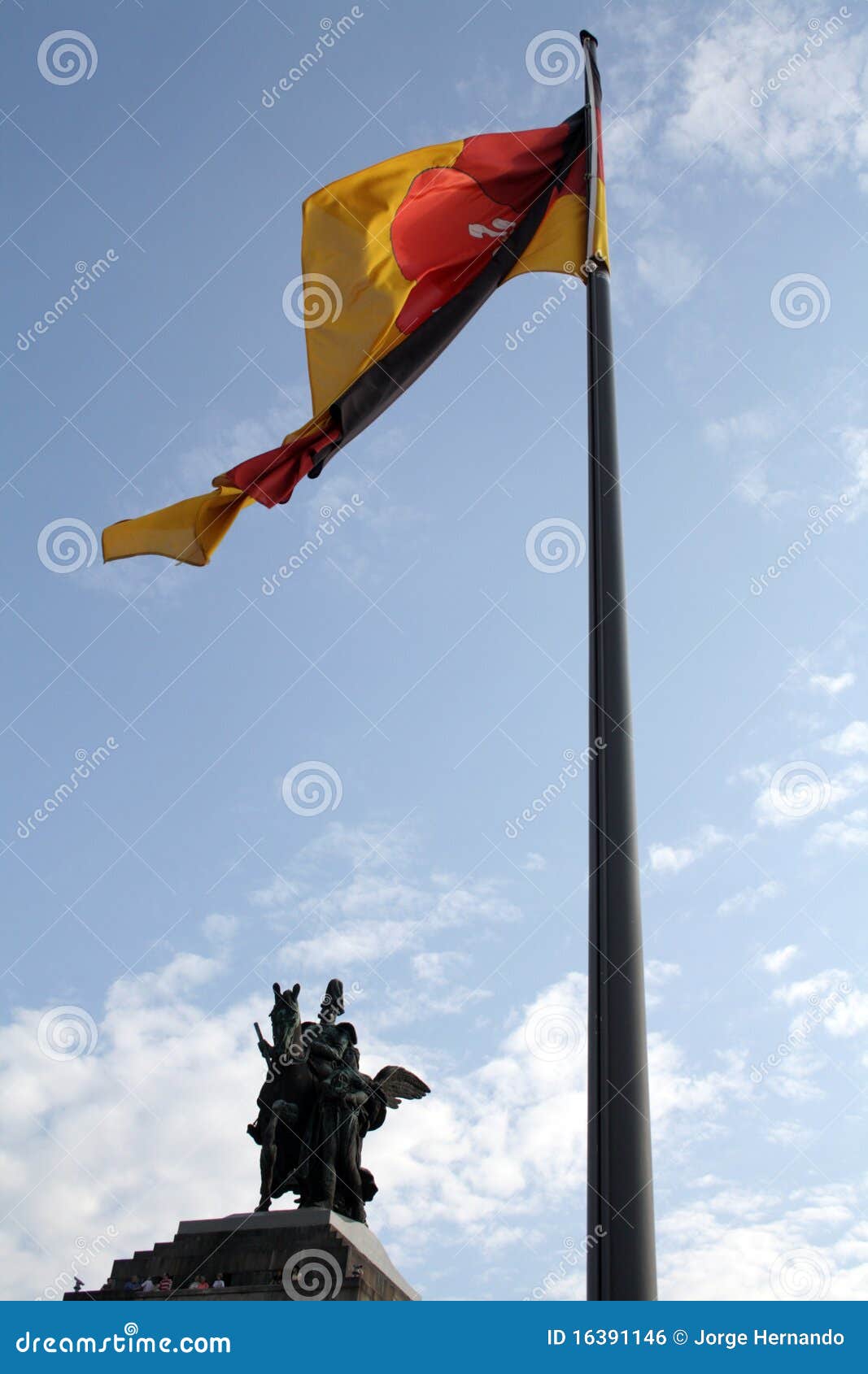 The Emperor and the flag stock photo. Image of cloud - 16391146