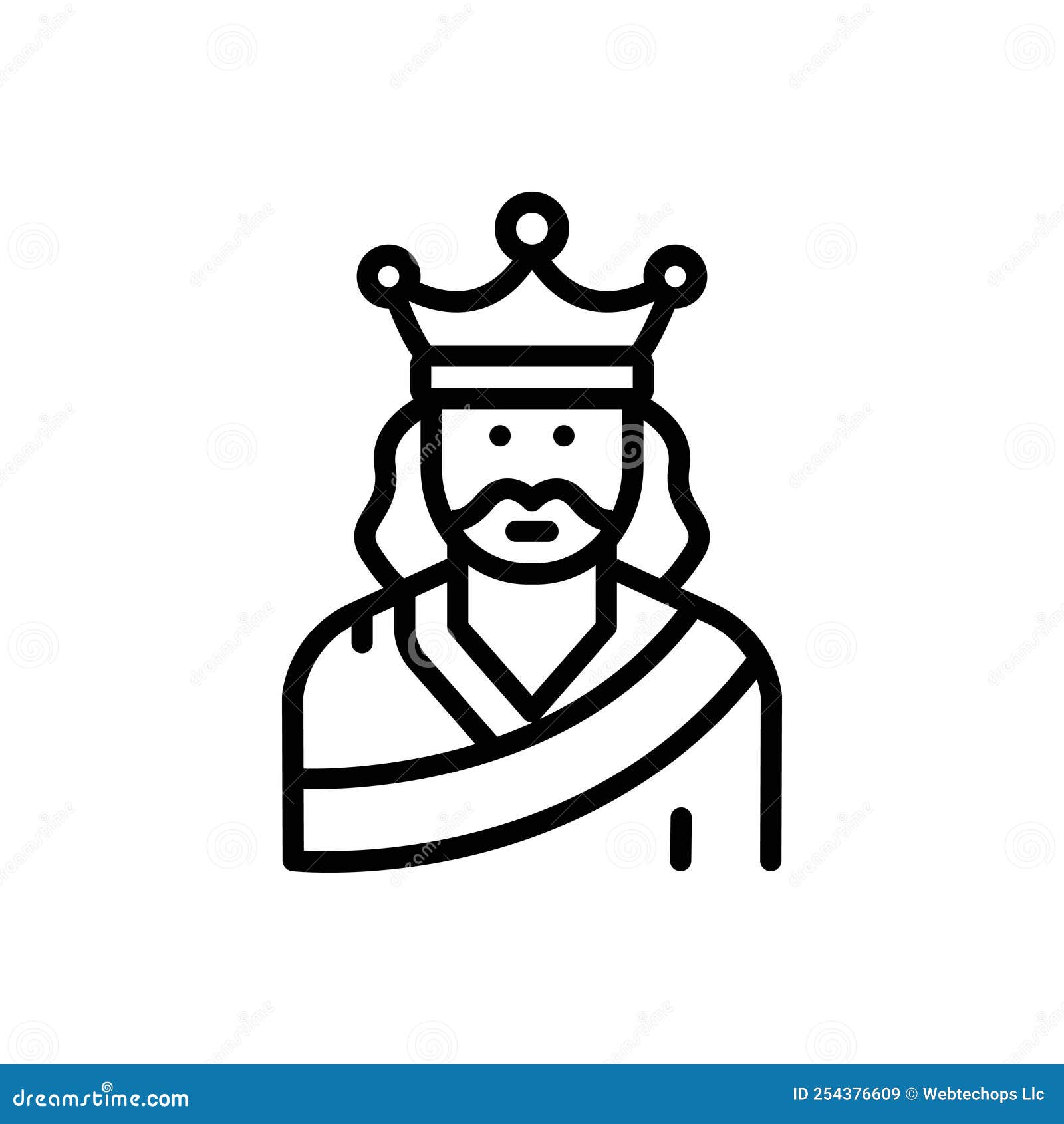 Set Of King Or Sultan Cartoon Icon Design Template With Various Models ...