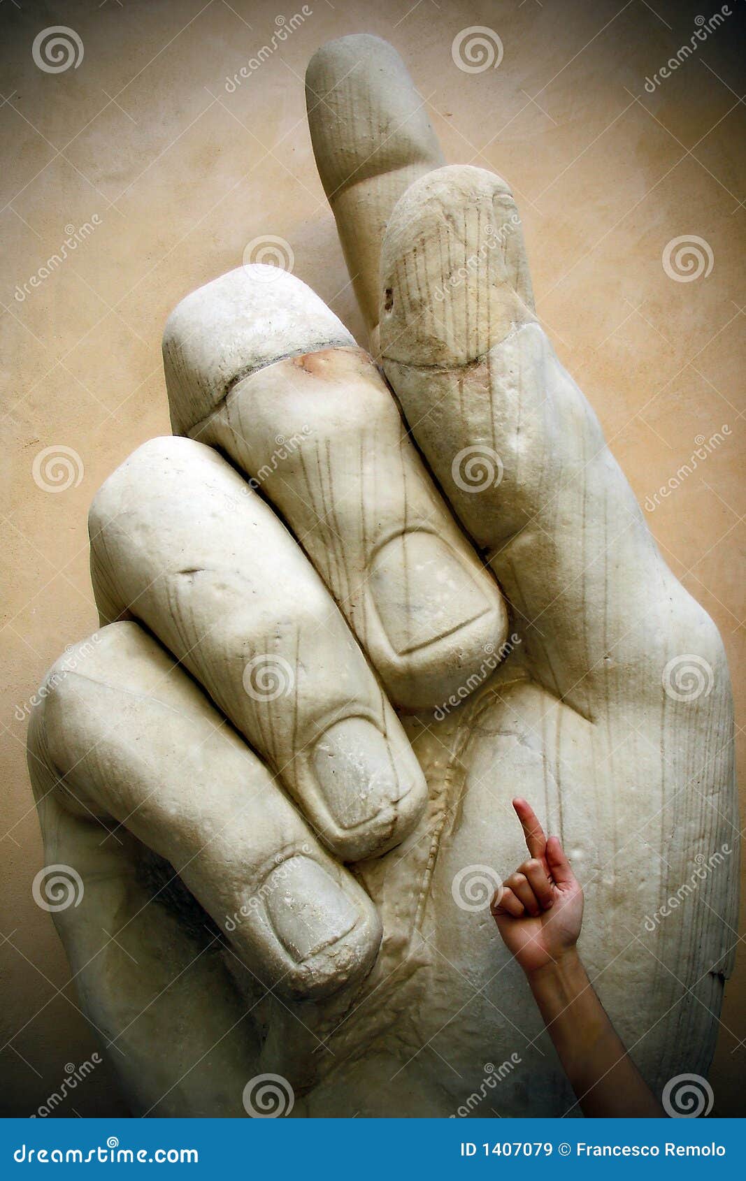 The Emperor s hand stock image. Image of rome, nails, small - 1407079