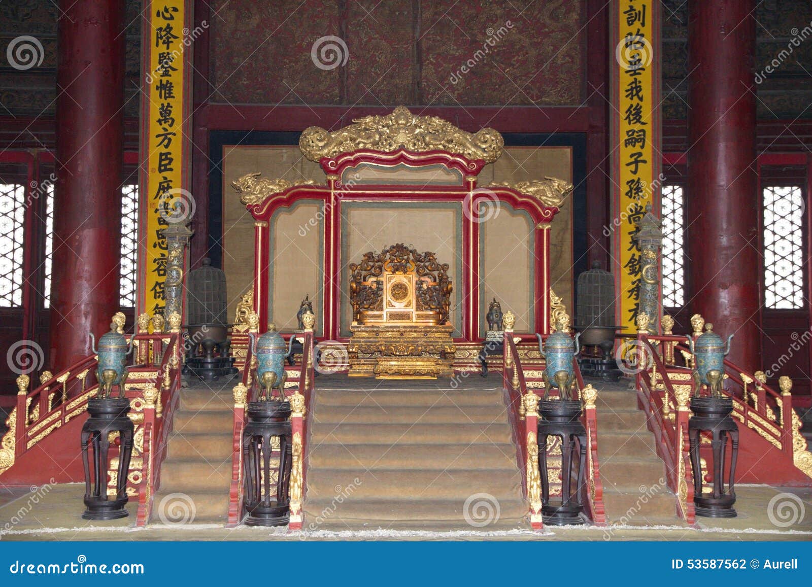 The Emperor S Throne The Forbidden City, Beijing Editorial Photo ...