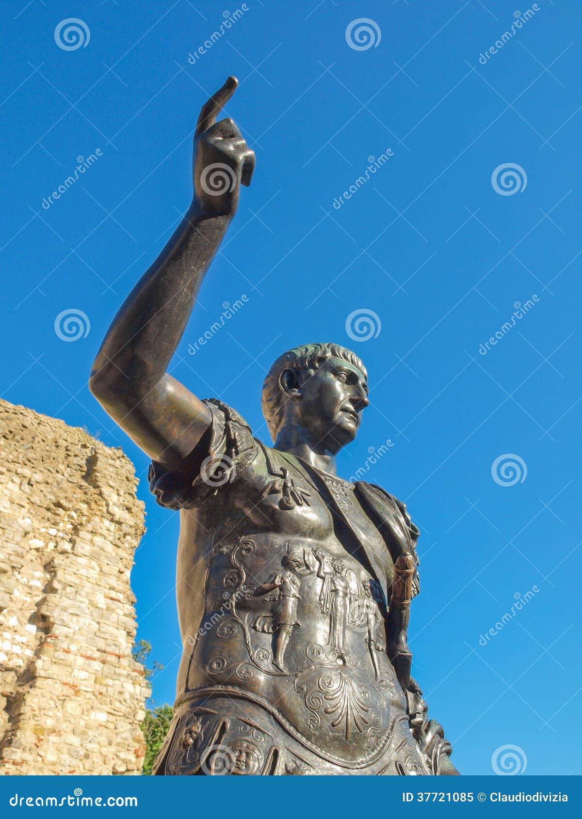 Emperor Trajan Statue stock image. Image of roman, union - 37721085