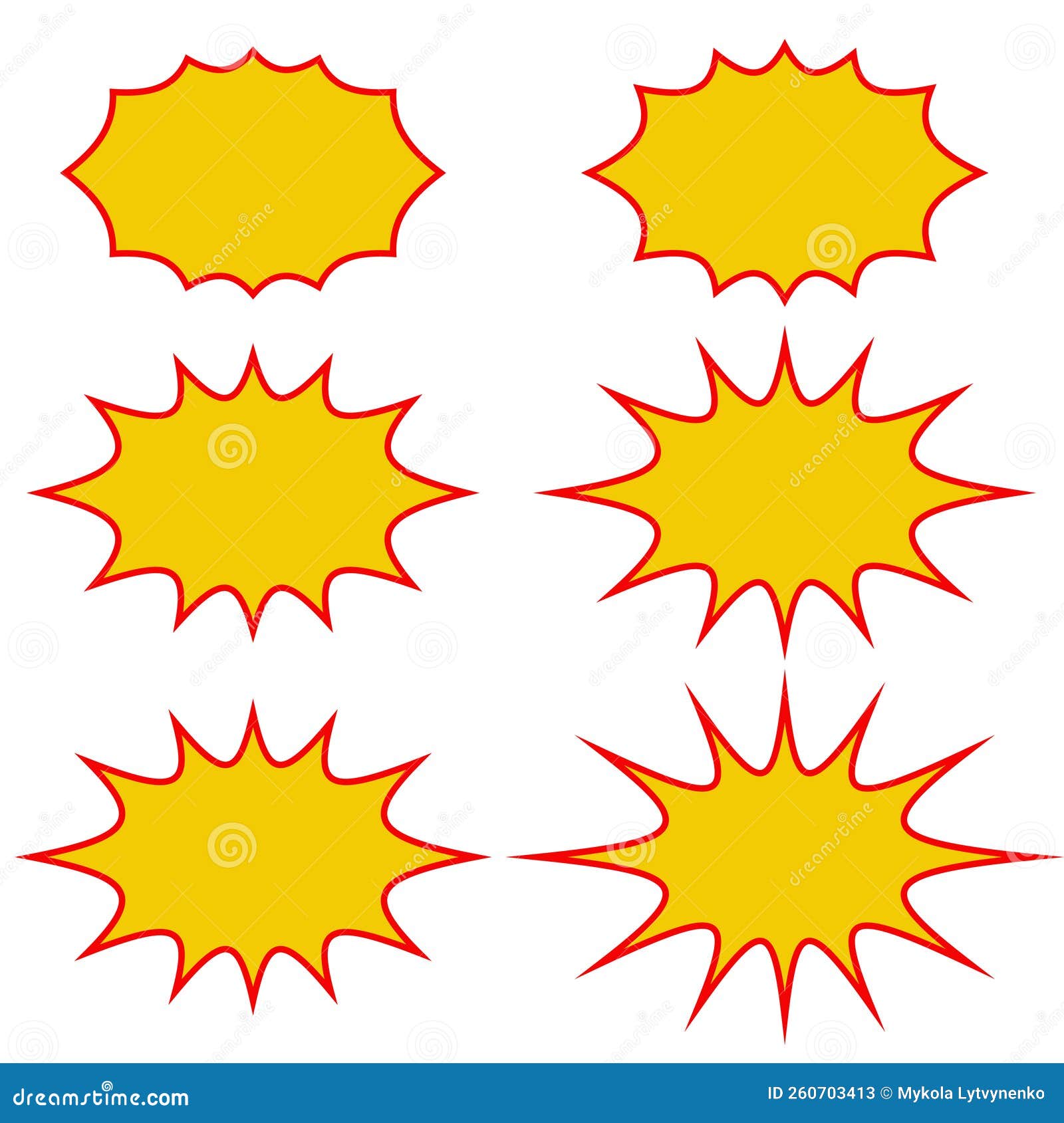 Emphasis Balloon Cartoon Text, Blank Border Box, Bubble Cloud Comic ...