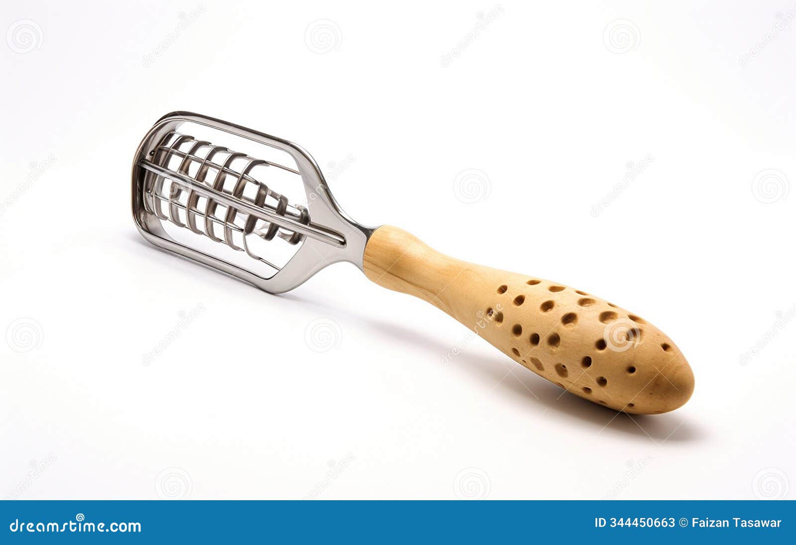 Emphasizing the Potato Masher on White Backgrounds Stock Illustration ...