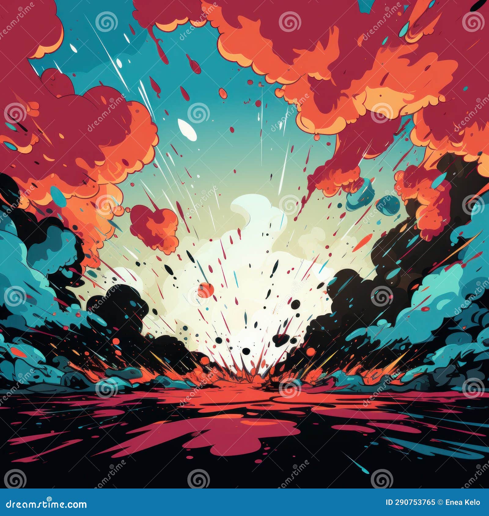 Minimalist Comic Book Background Stock Photo | CartoonDealer.com #290753976