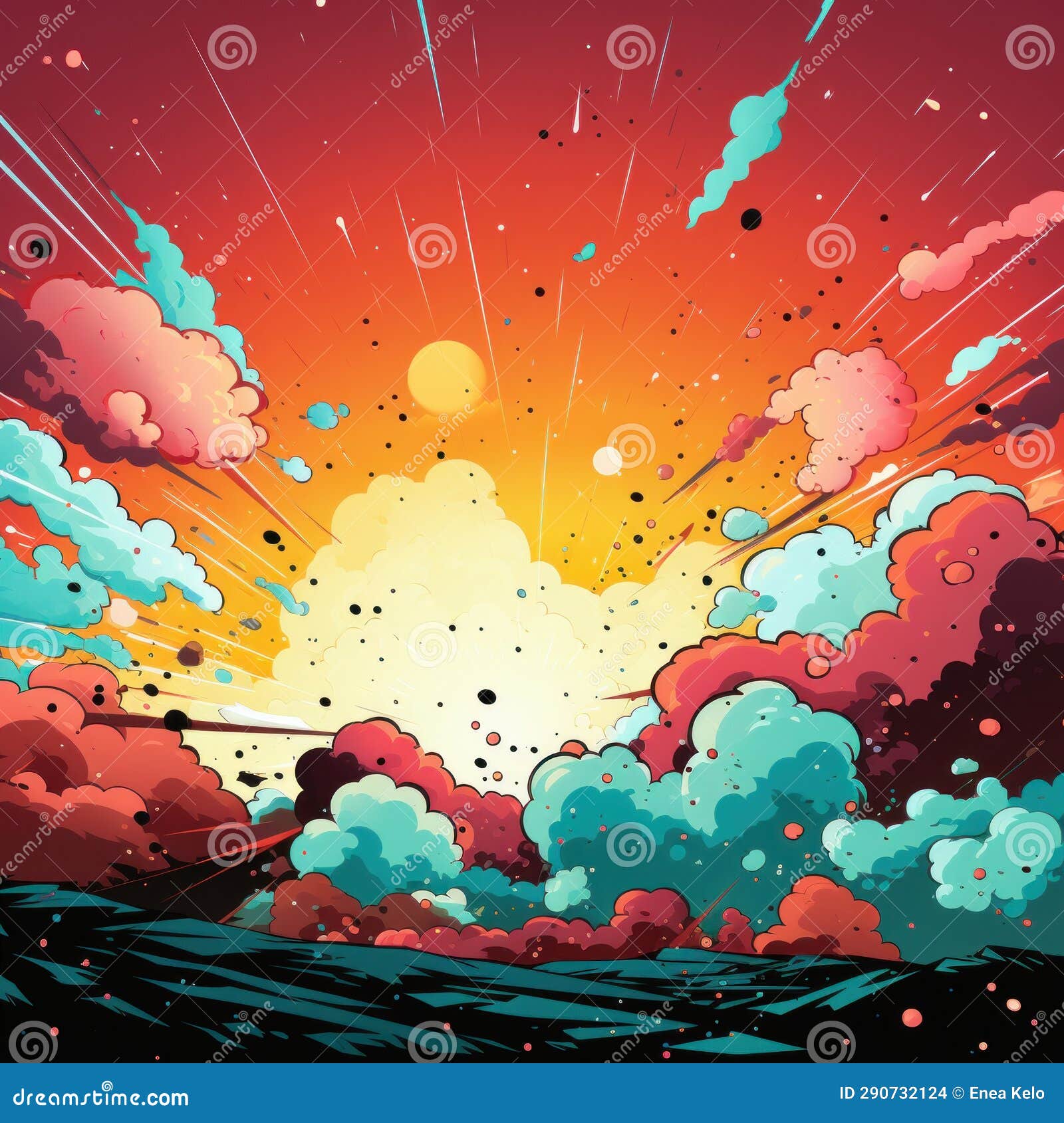 Minimalist Comic Book Background Stock Illustration - Illustration of ...