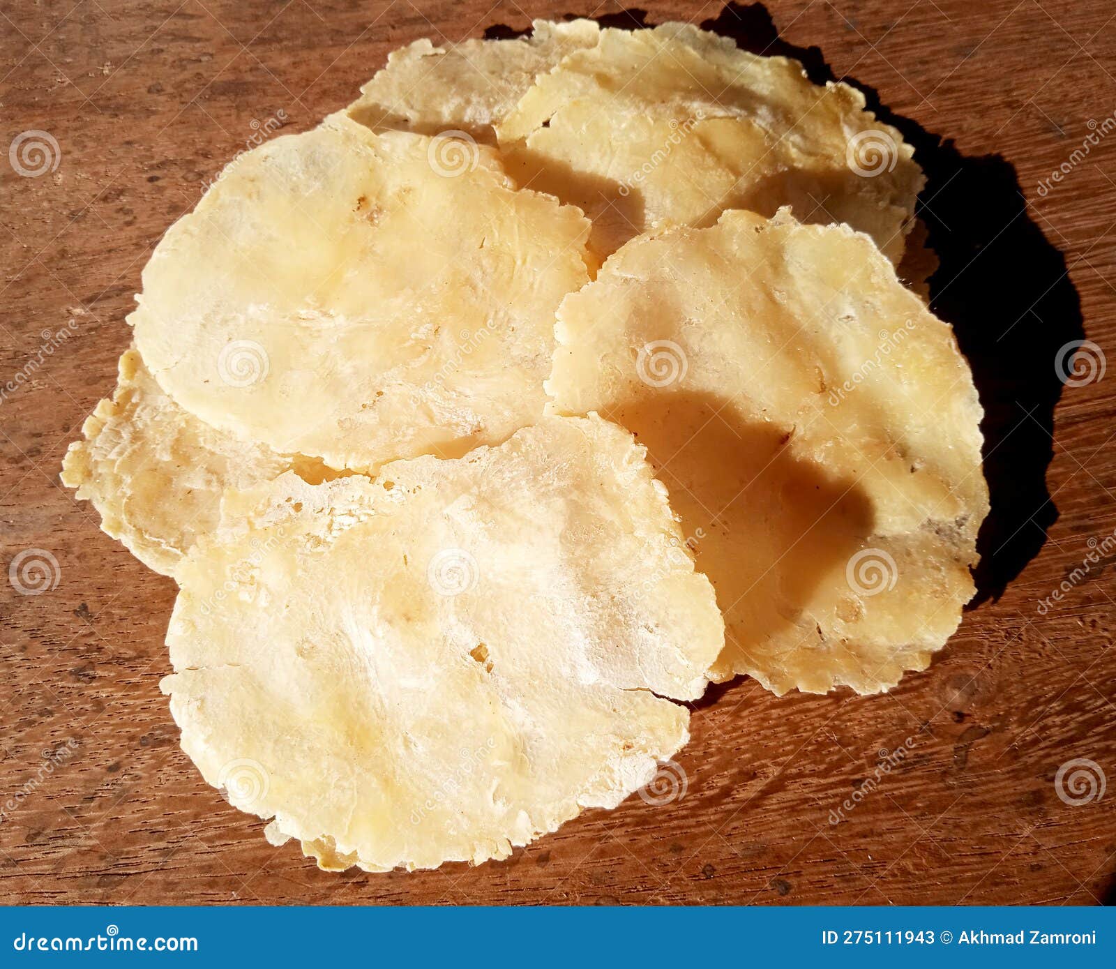 Emping, Typical Food from Indonesia Made from Mlinjo Stock Image ...