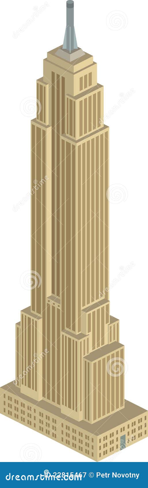 Empire State Building Icon Vector From World Landmarks Collection. Thin ...