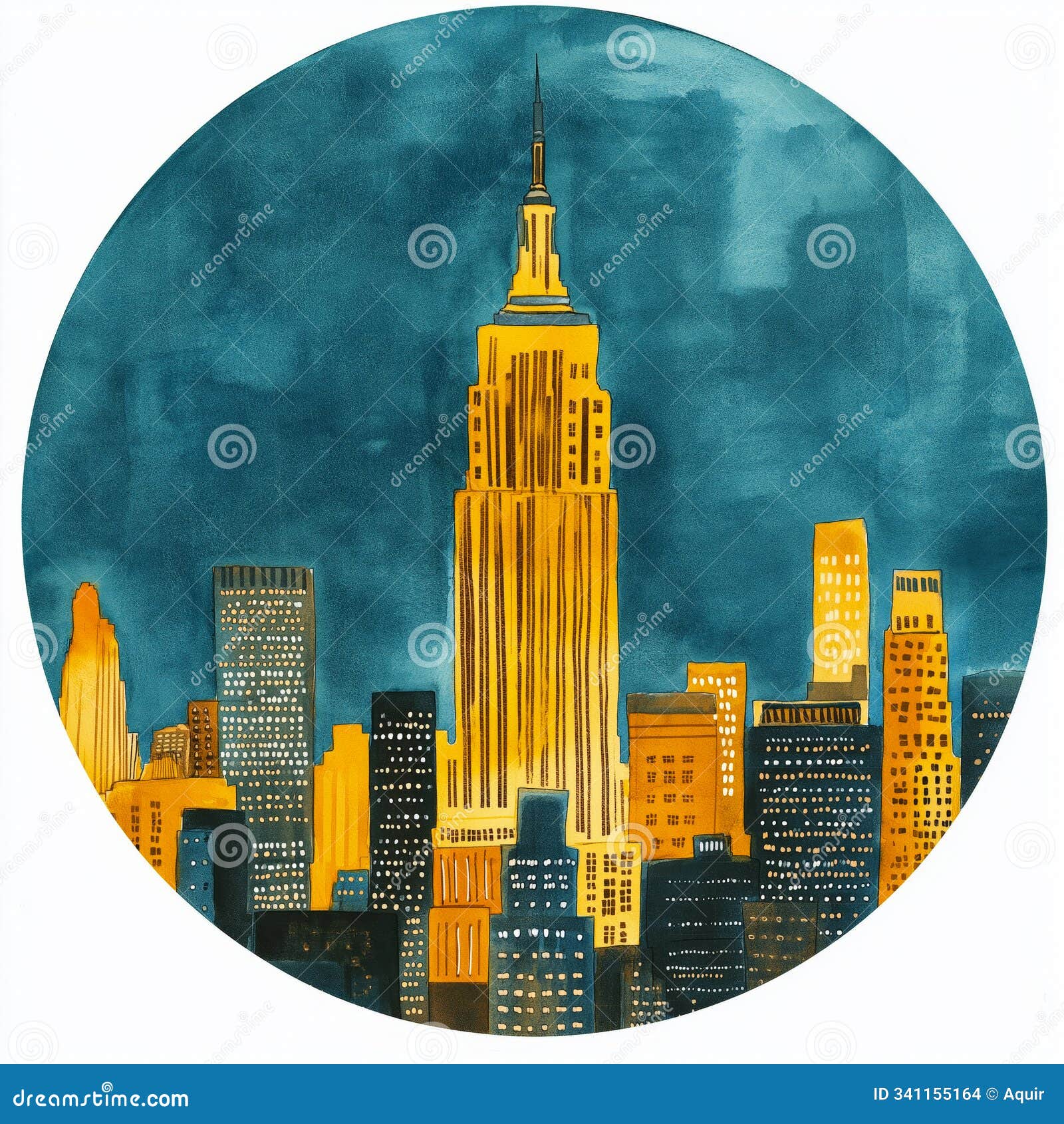 Empire State Building. Empire State Building Hand-drawn Comic ...