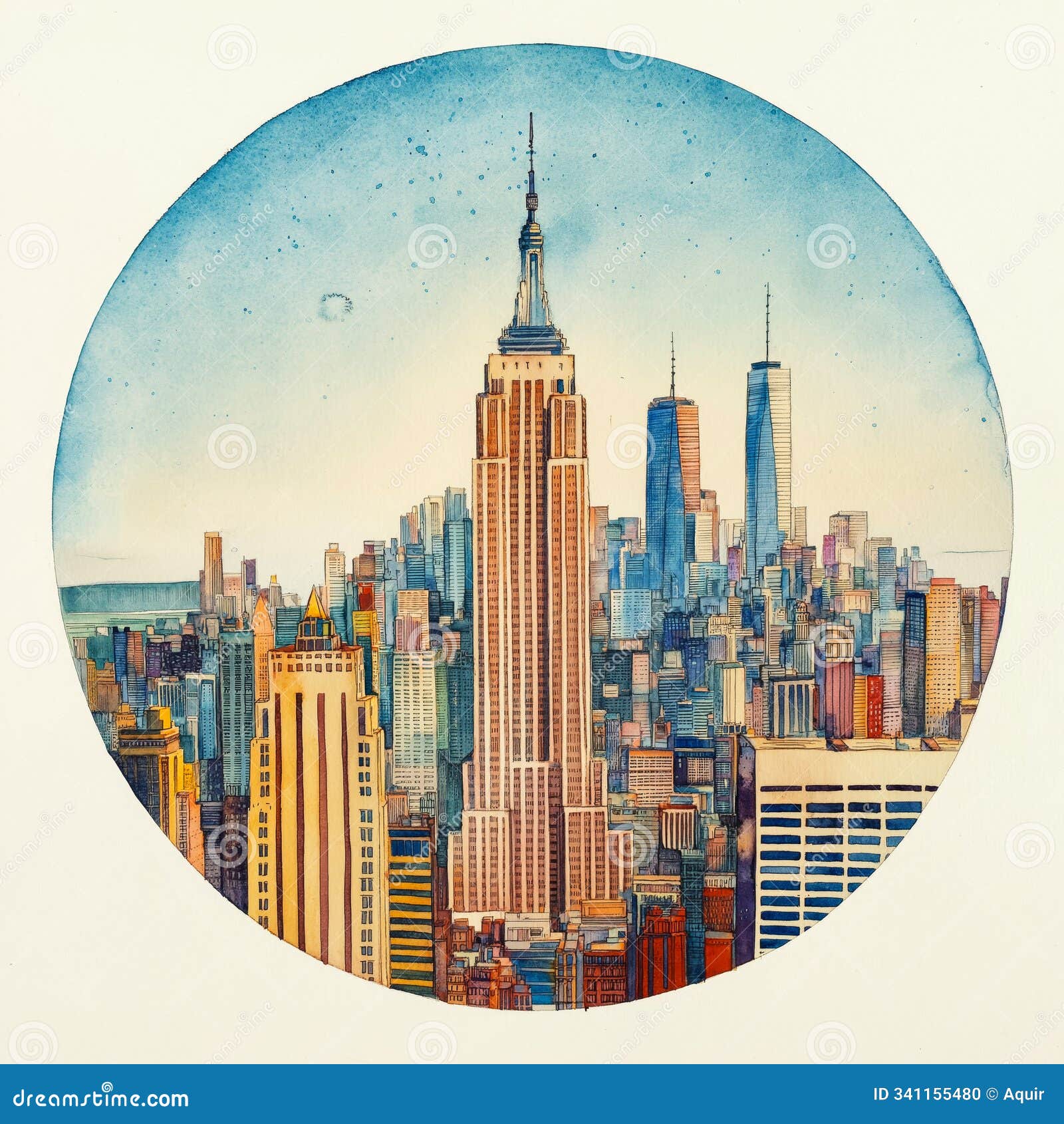 Empire State Building. Empire State Building Hand-drawn Comic ...