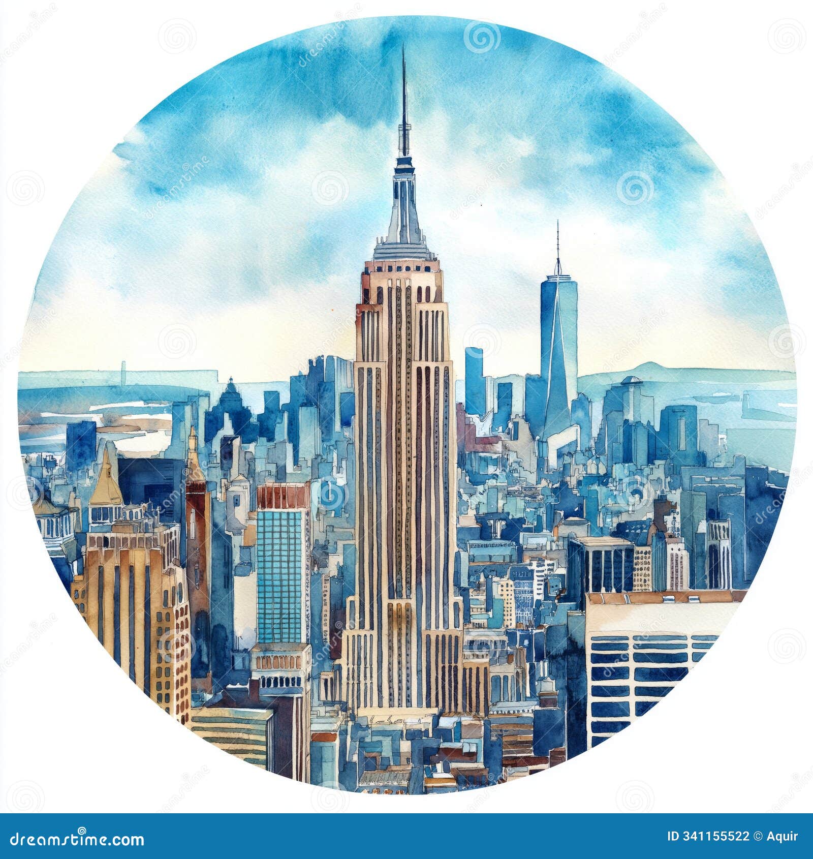 Empire State Building. Empire State Building Hand-drawn Comic ...