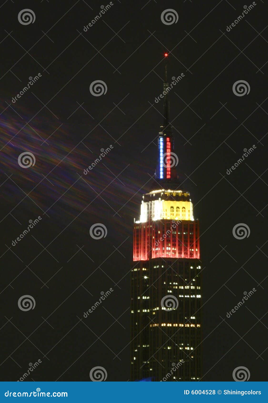 Empire State Building Lights Up for Olympics Editorial Stock Photo ...