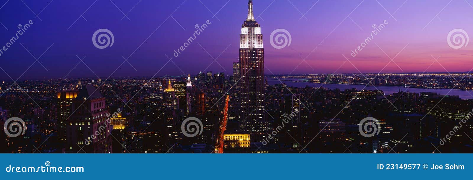 Empire State Building at Sunset Editorial Photography - Image of empire ...
