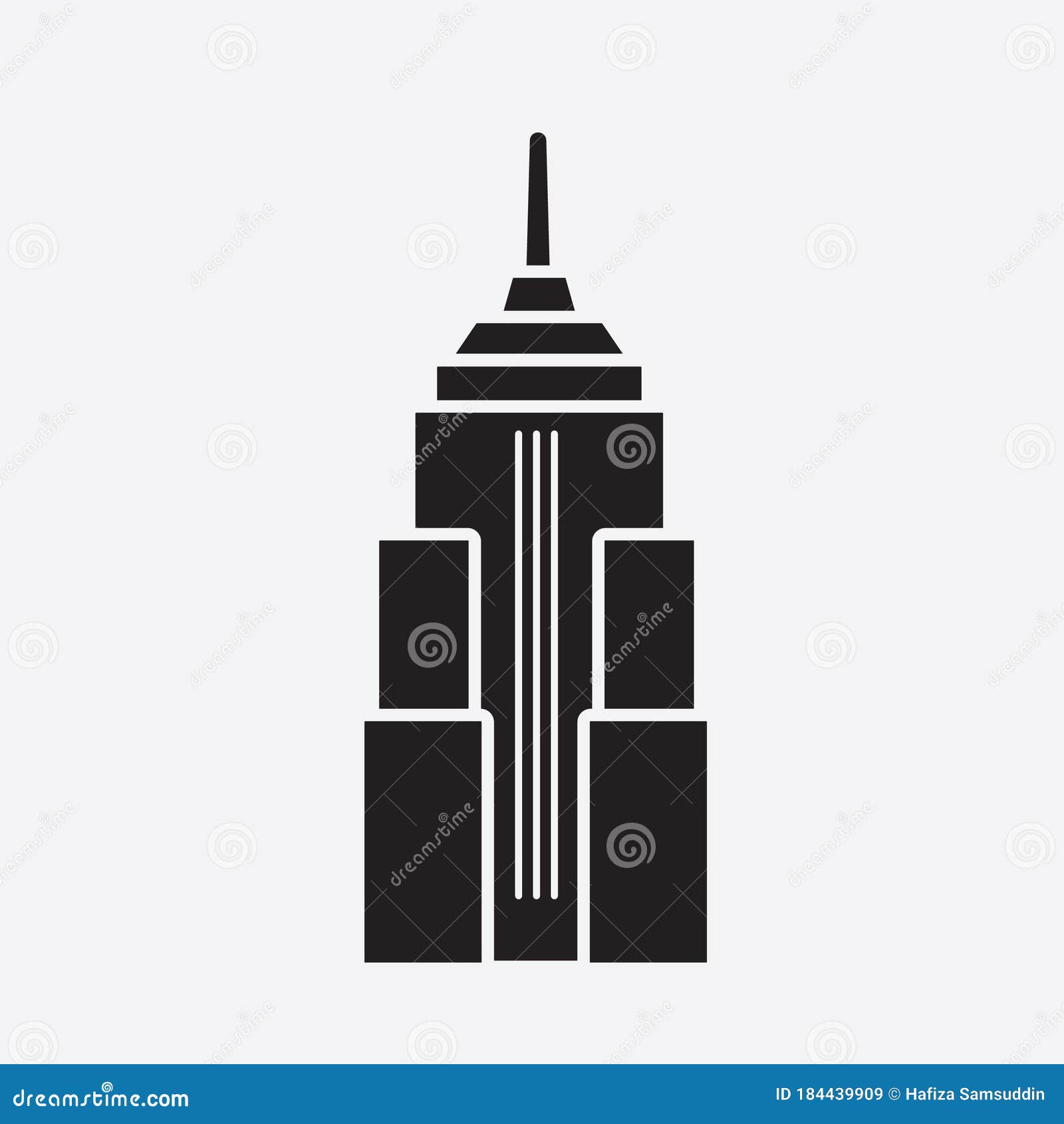 Empire State Building. Vector Illustration Decorative Background Design ...