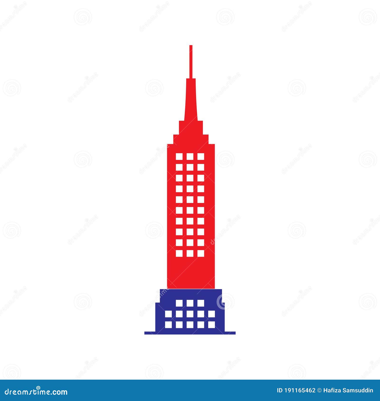 Empire State Building. Vector Illustration Decorative Design Editorial ...